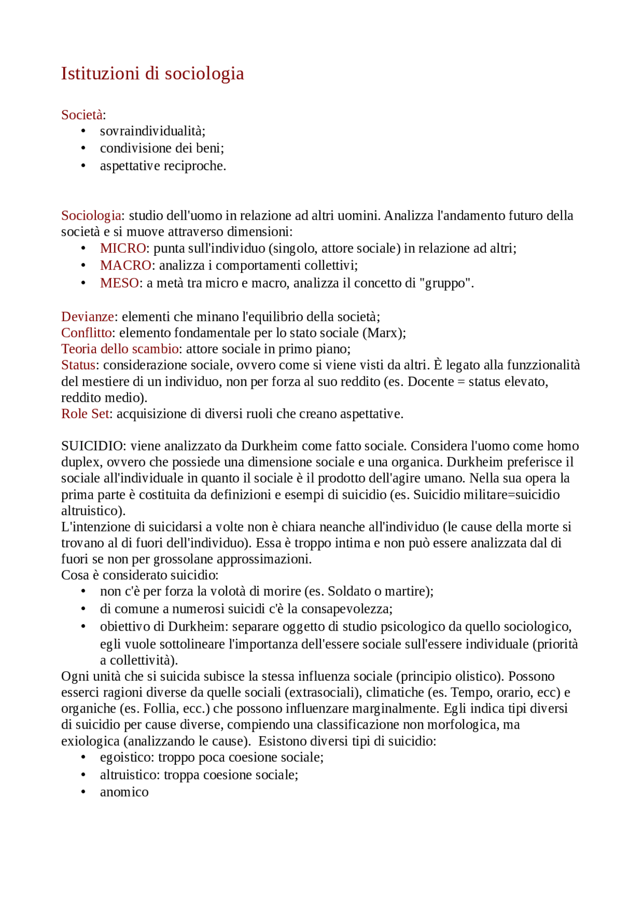 Sociologia Fondamenti E Teorie Obyrne Docsity
