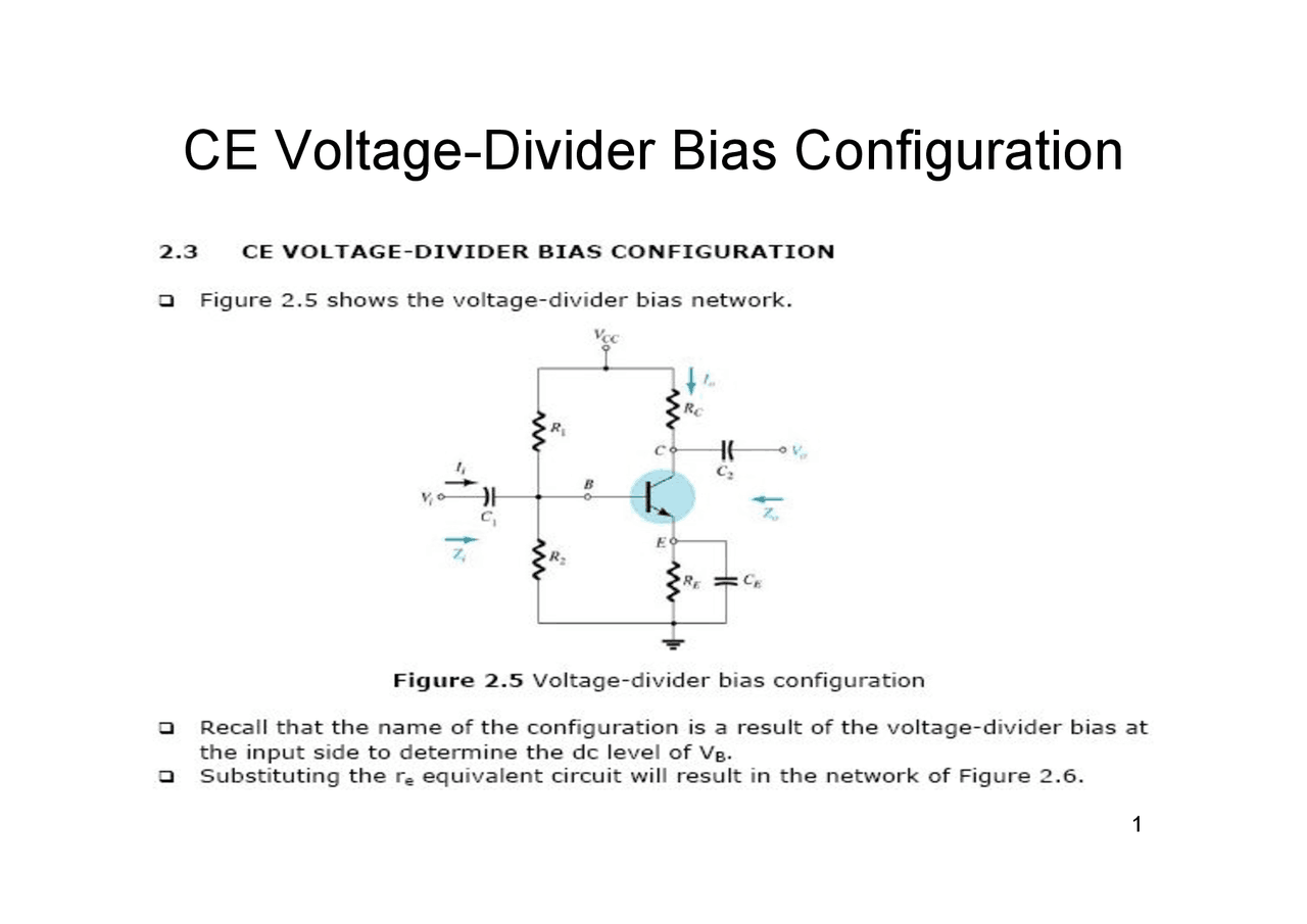 Analog Electronic For Bjt Docsity