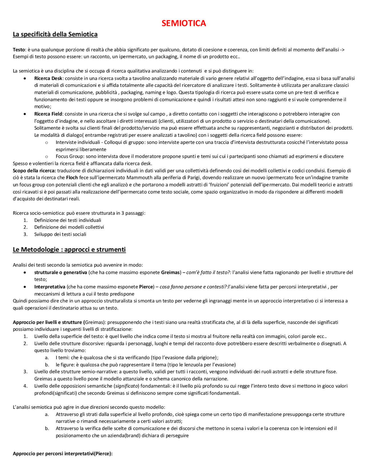 Riassunti Linguaggi Della Comunicazione Appunti Di Semiotica Docsity