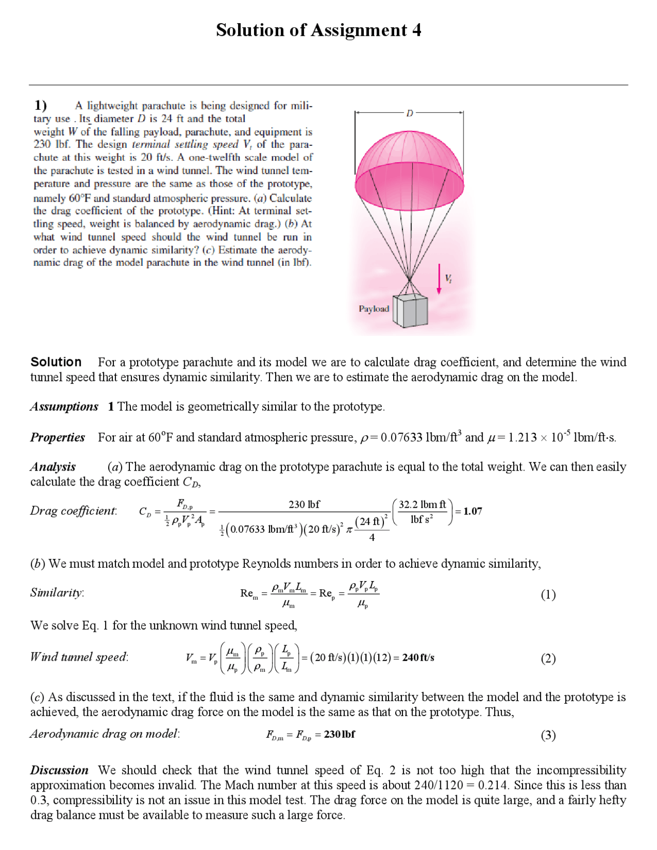Solved Problems on Fluid Mechanics Applications - Assignment 4 | MECT ...