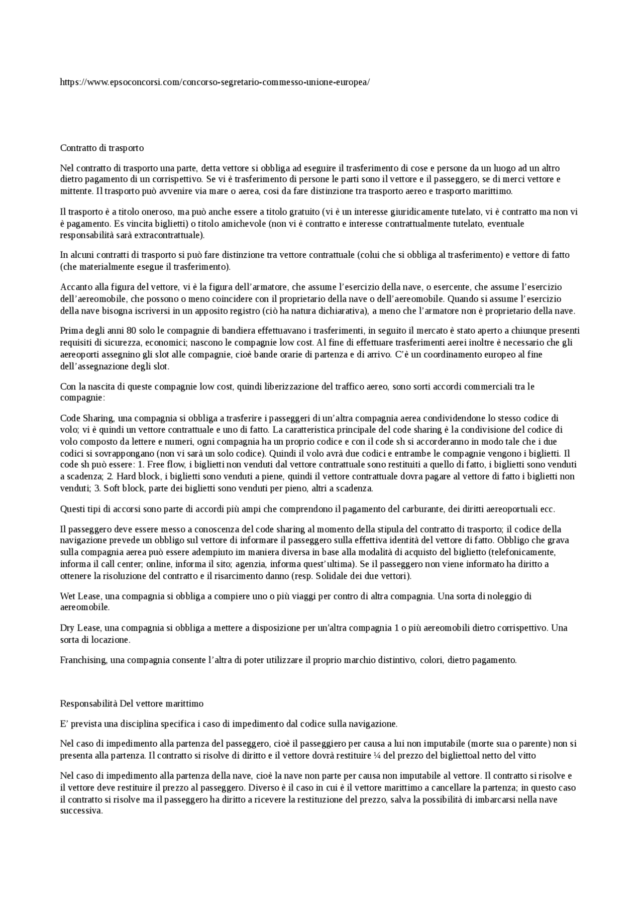 Diritto Della Navigazione Docsity
