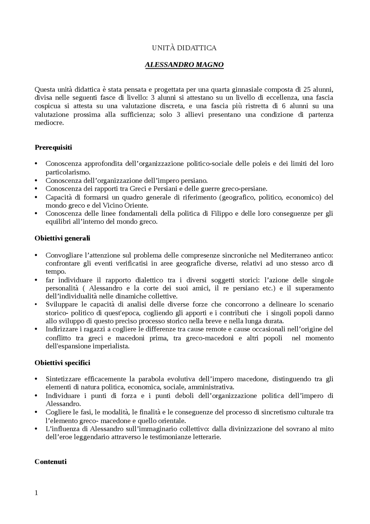 Ud Su Alessandro Magno Docsity