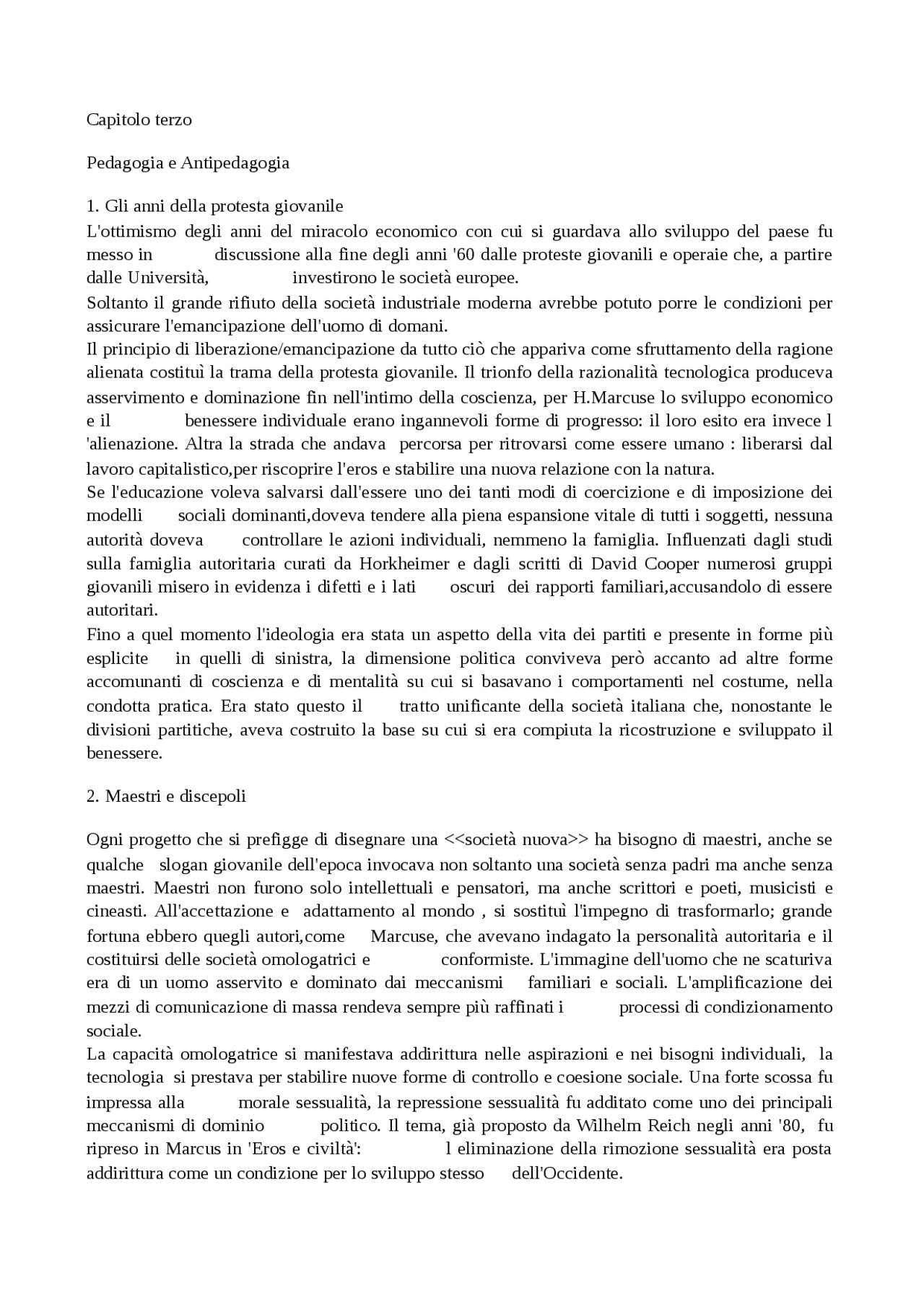 Pedagogia Generale Libro Chiosso Giorgio Docsity