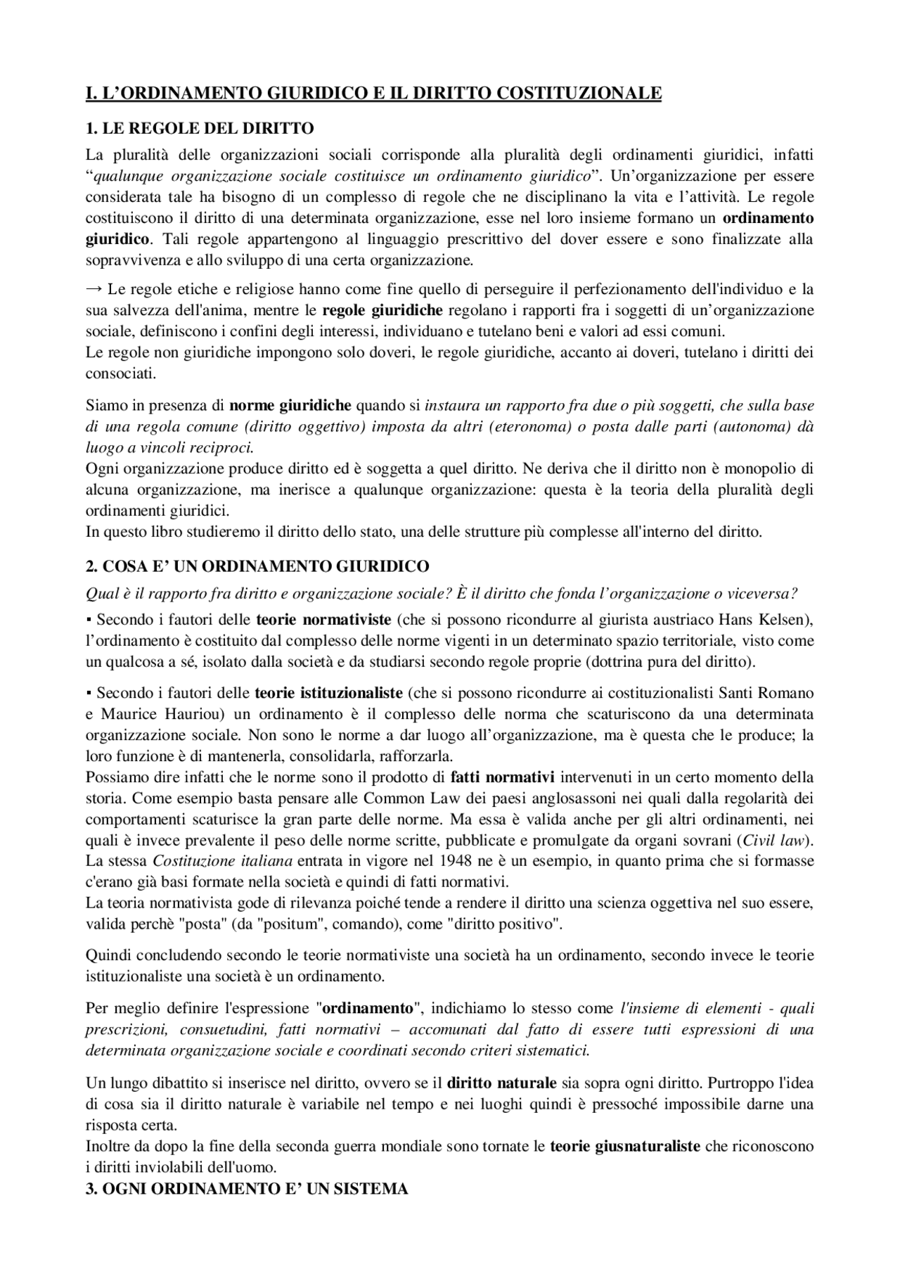 Riassunto Corso Di Diritto Pubblico Docsity