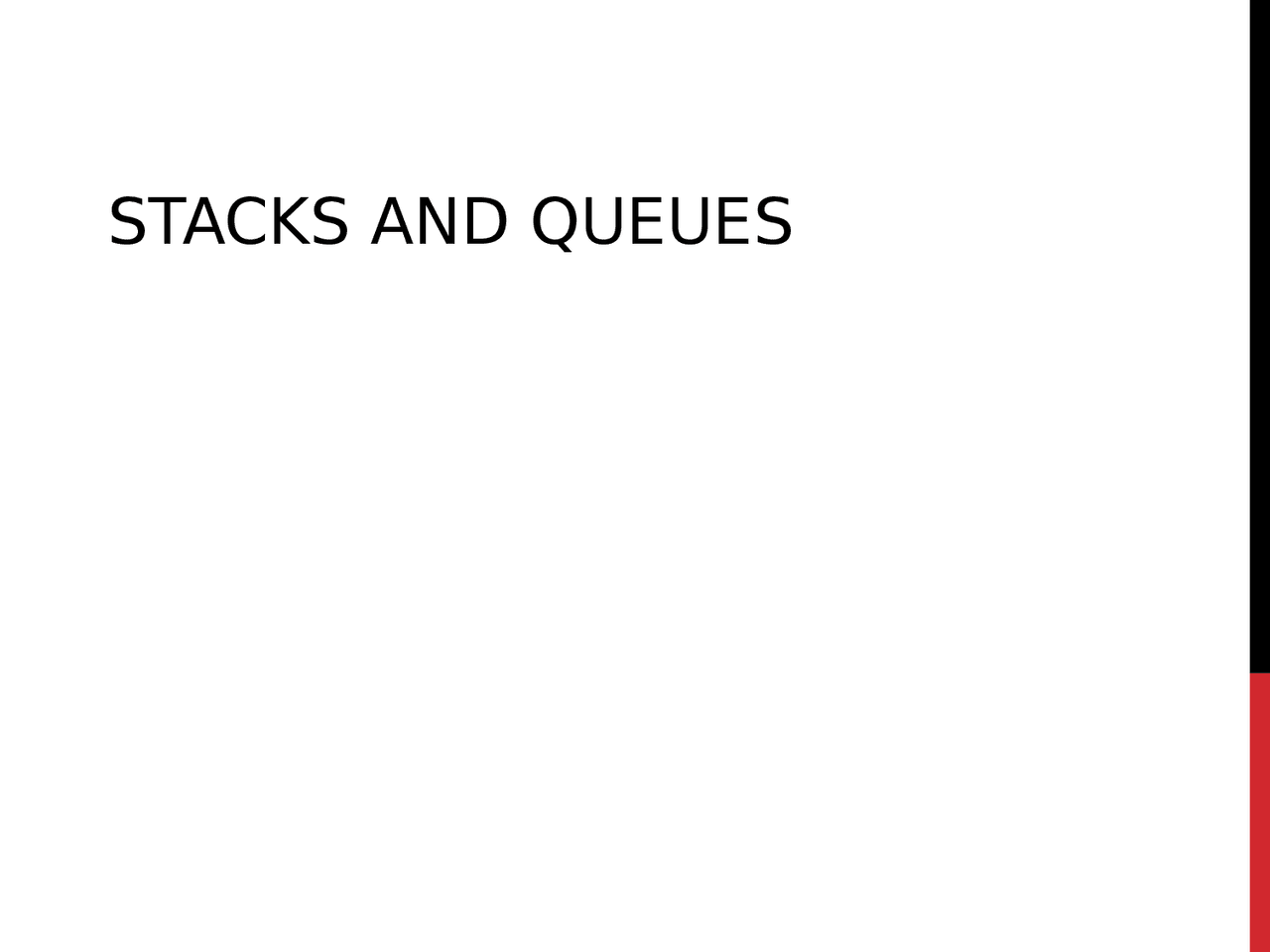 Stack and queues ch3 - Docsity