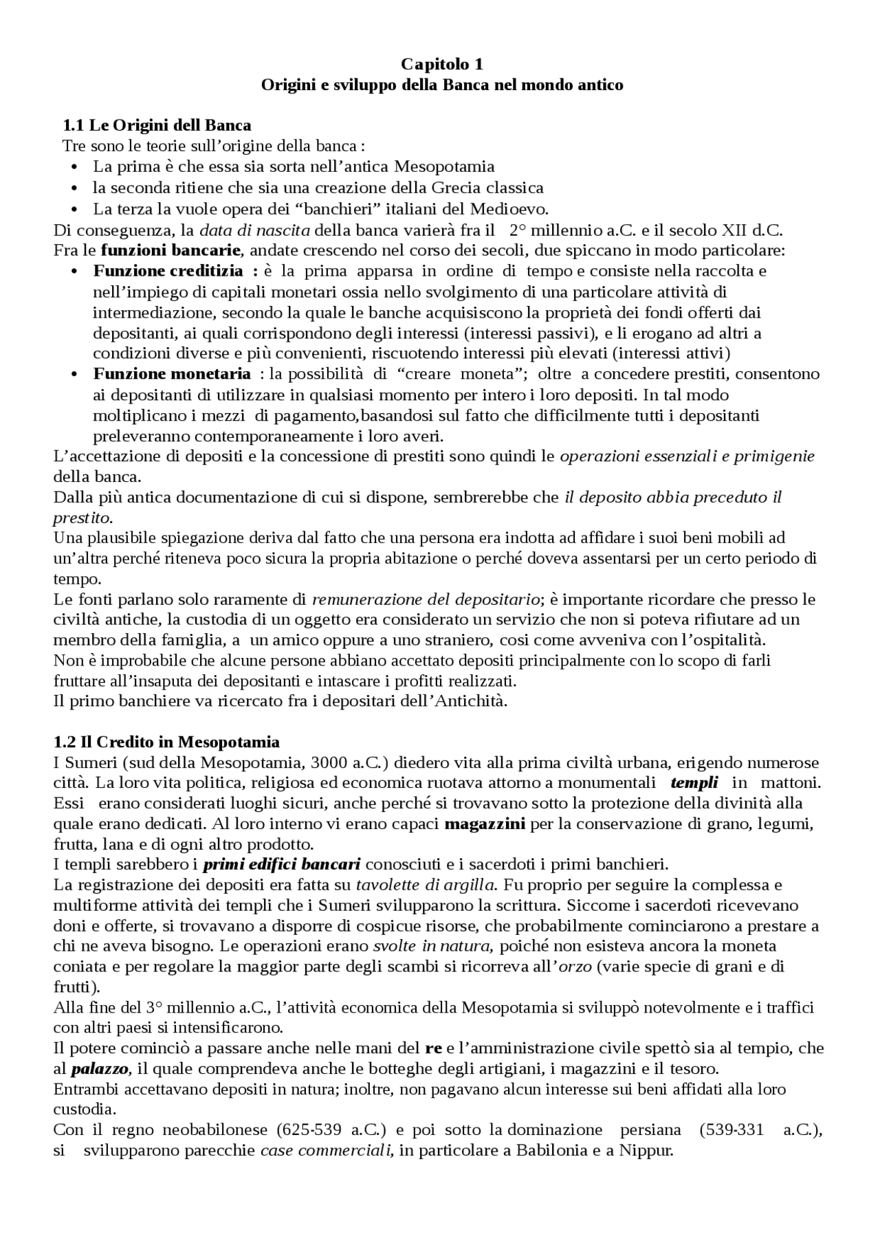 Moneta E Banca Attraverso I Secoli Docsity