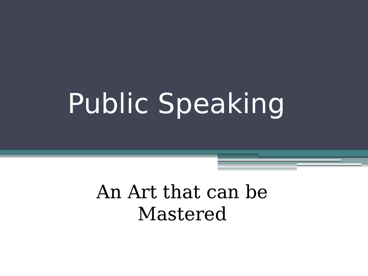 Public Speaking Tips Docsity