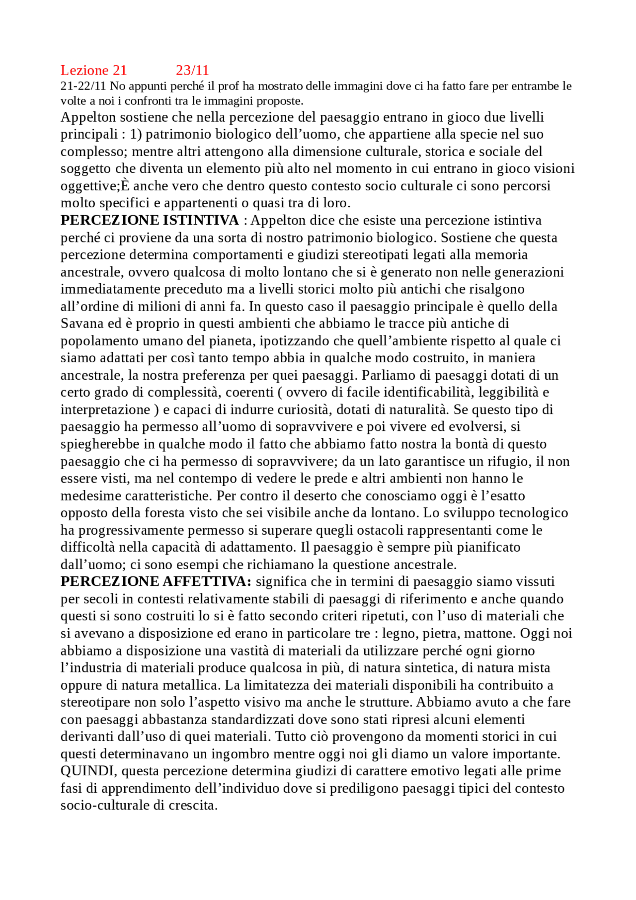 Geografia Dellambiente Del Territorio E Del Paesaggio Docsity
