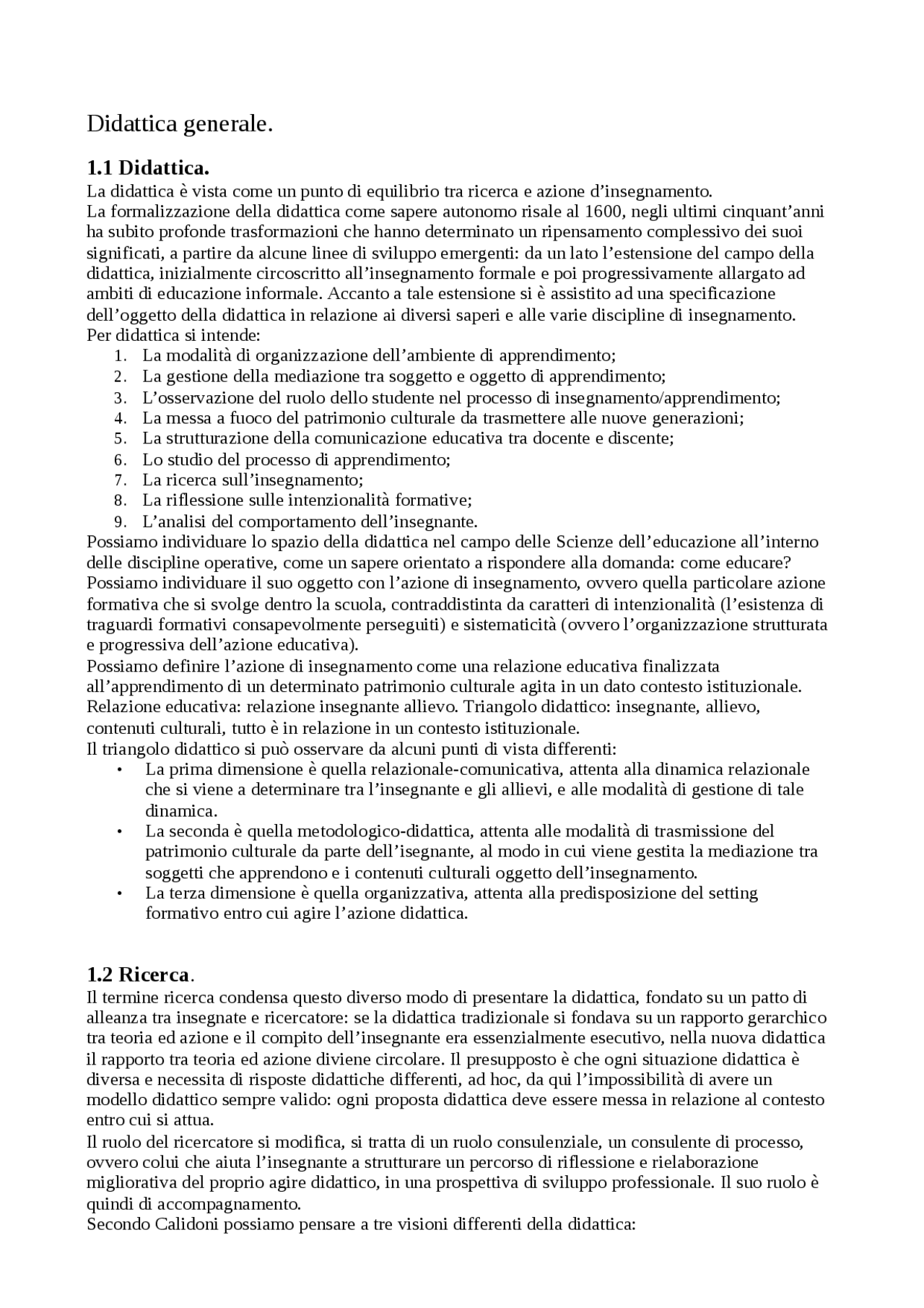 Didattica Generale Ambienti Di Apprendimento Docsity