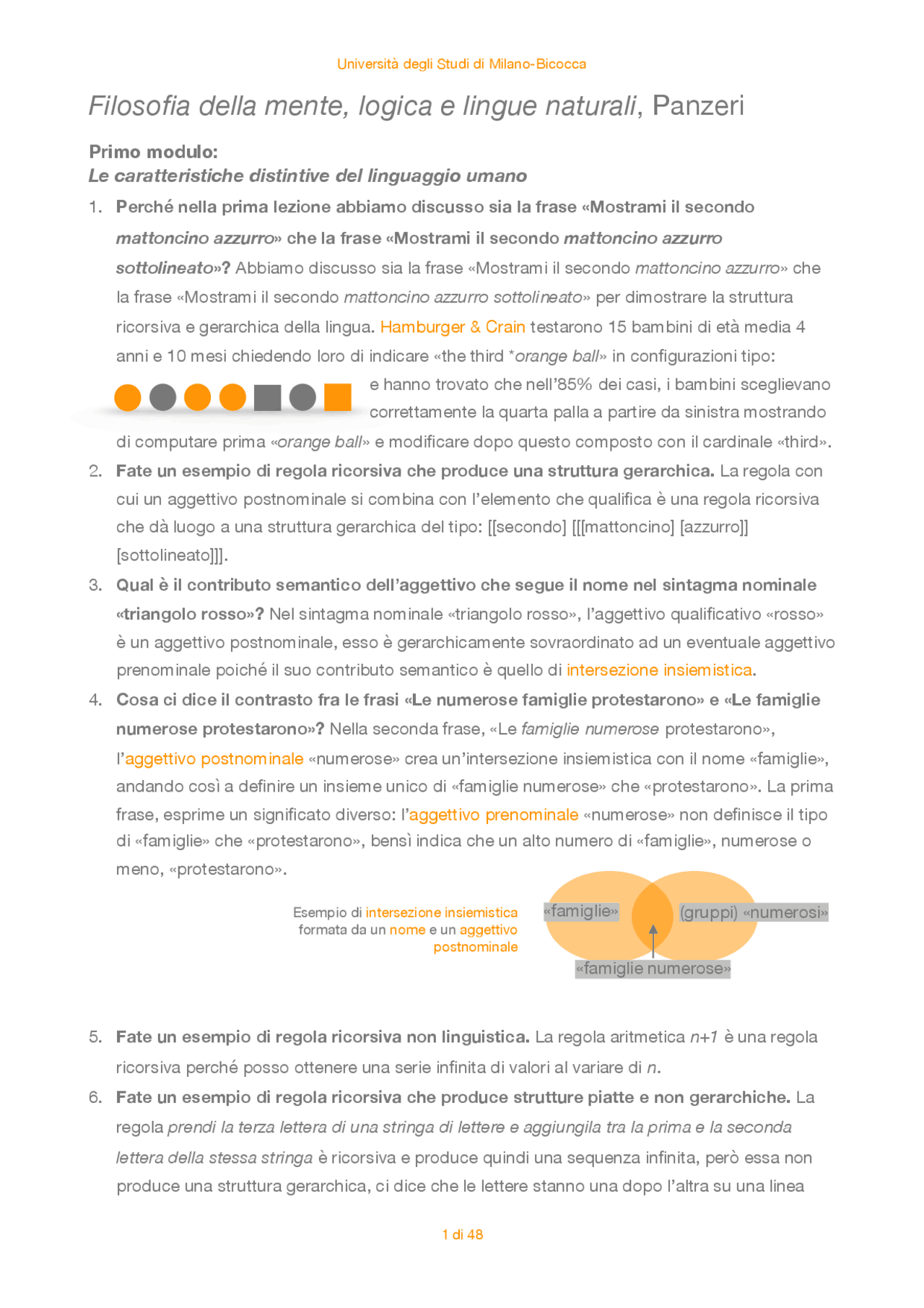 Risposte di TUTTE le domande di Filosofia della Mente, Logica e Lingue ...