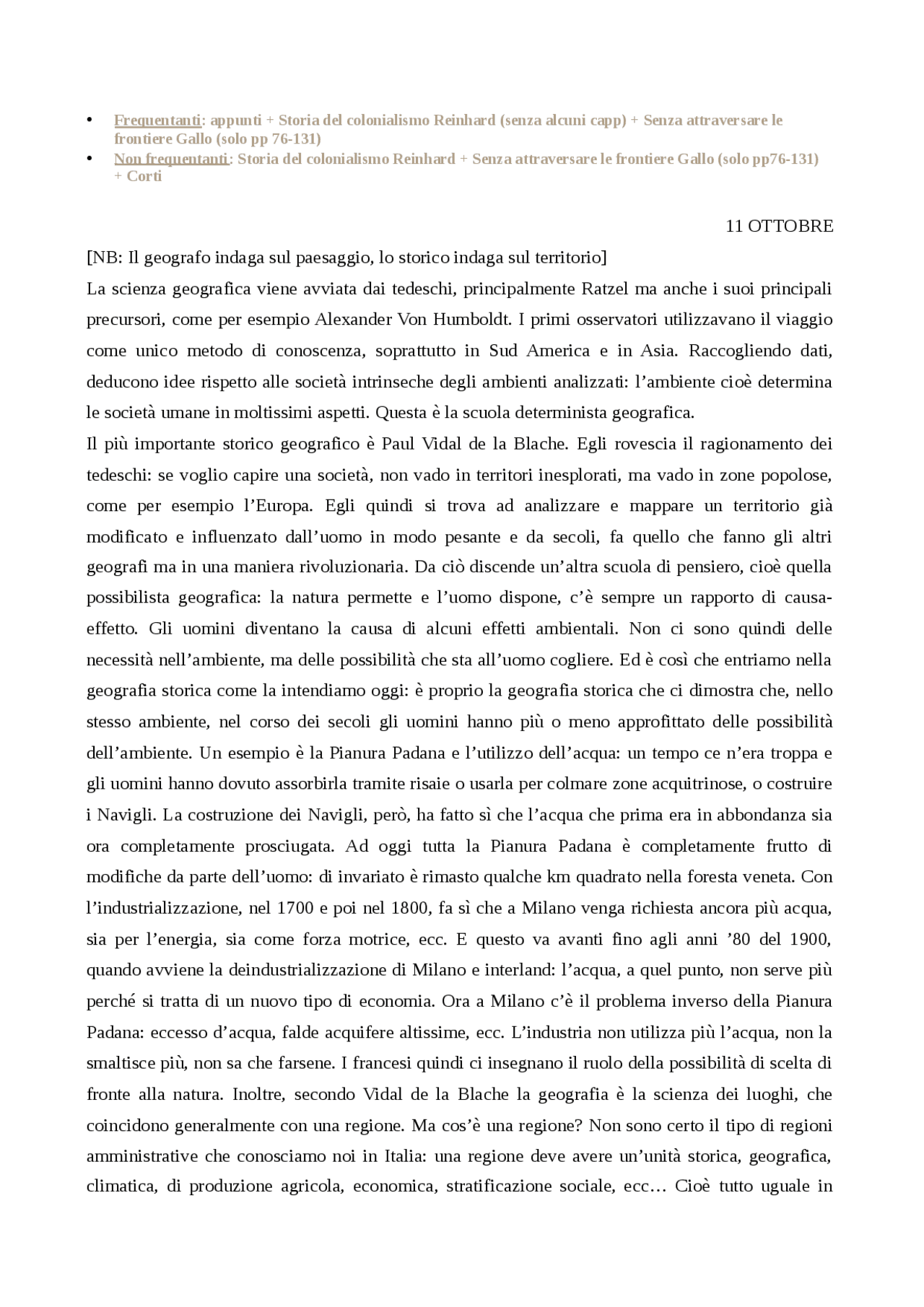 Storia Delle Migrazioni Docsity