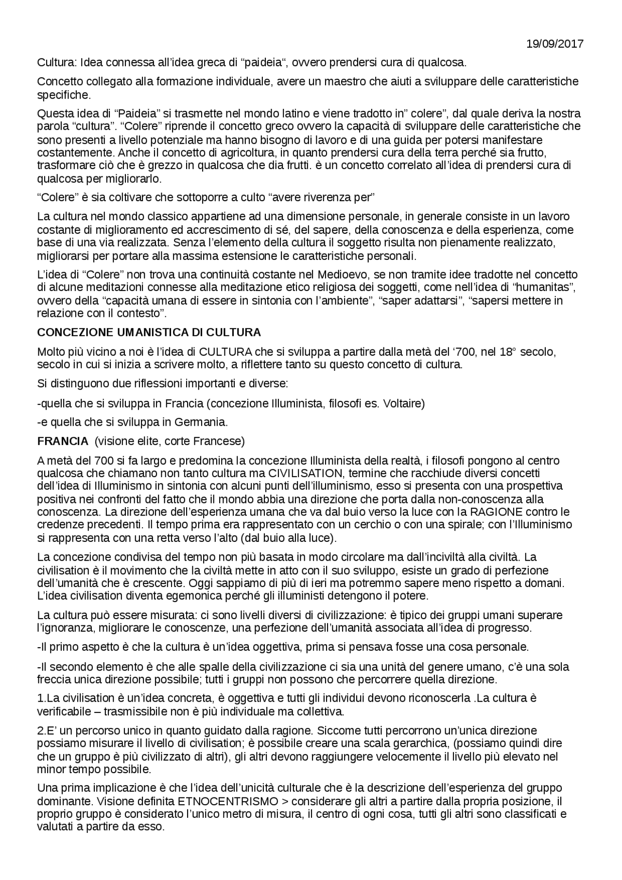 Enzo Colombo Appunti Esame Processi Culturali Docsity