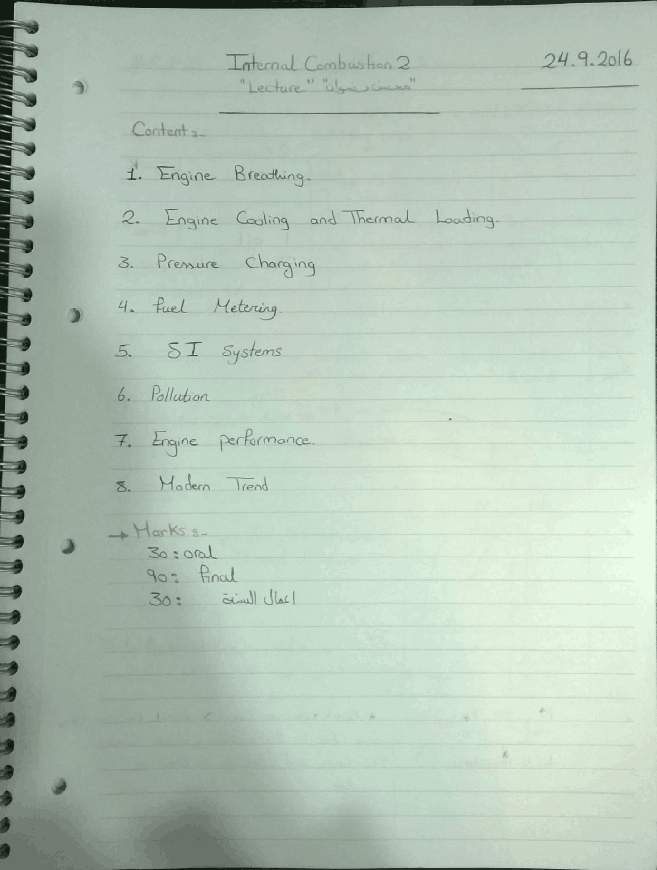 Internal Combustion Revesion Docsity