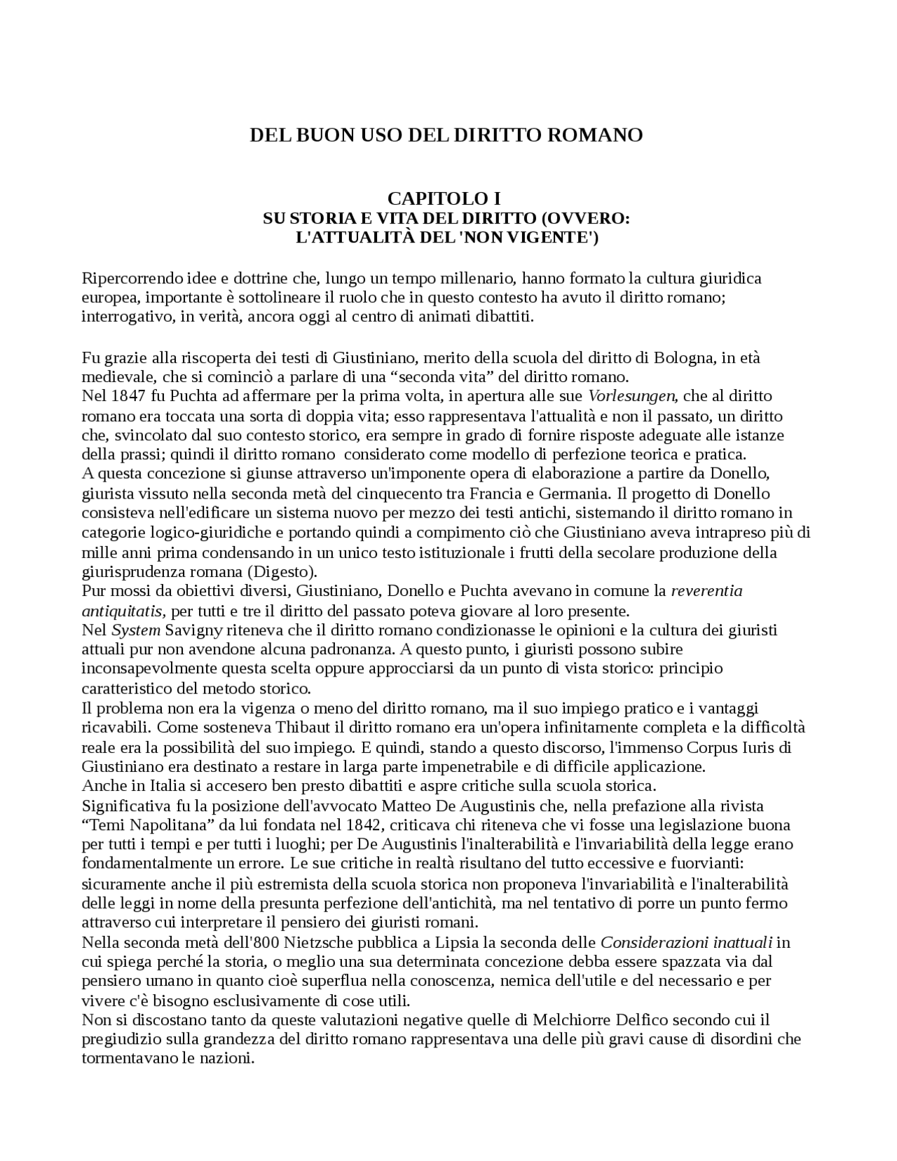 Concetti Fondamentali Di Diritto Romano Docsity
