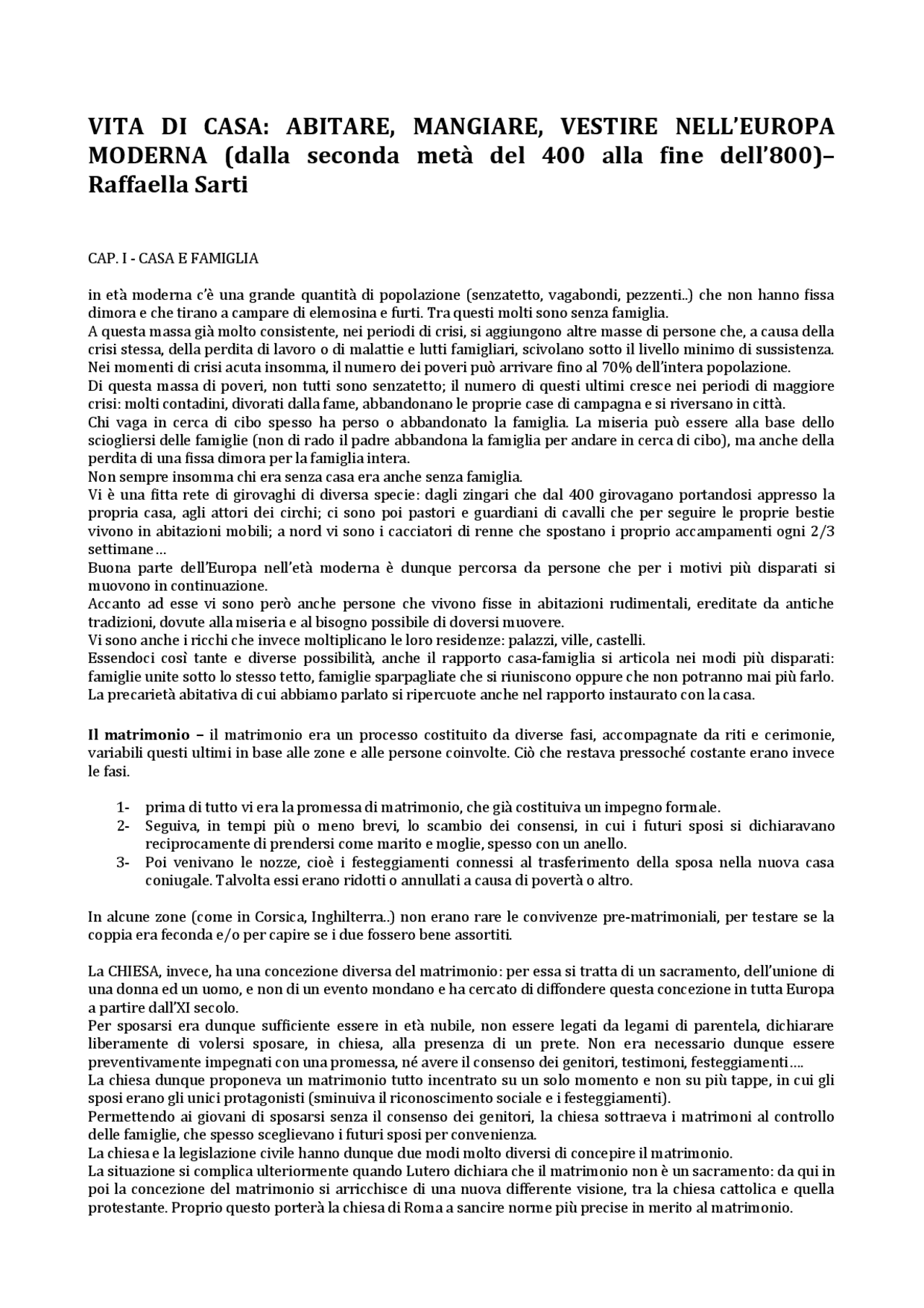 Vita Di Casa Somaini Docsity