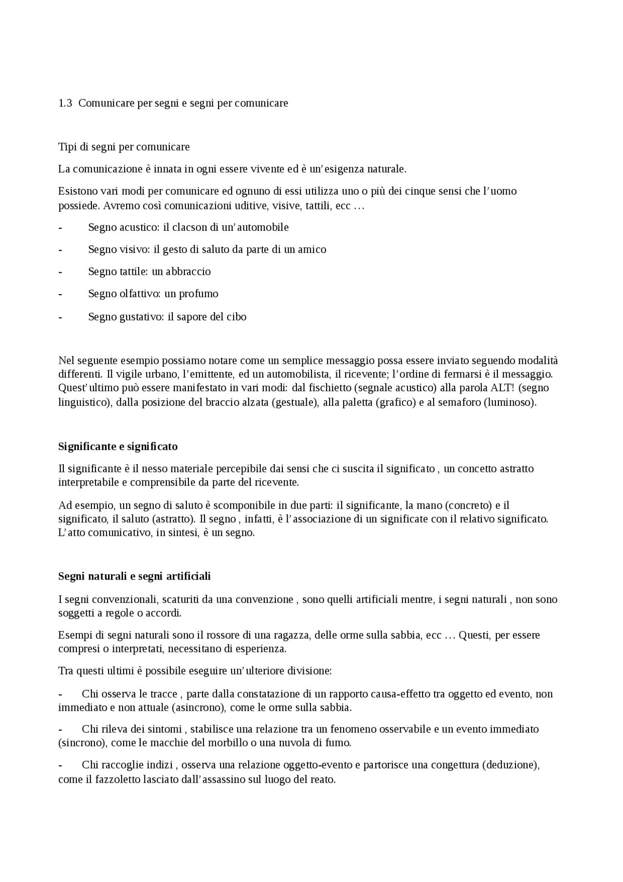 Appunti Di Semiotica Docsity