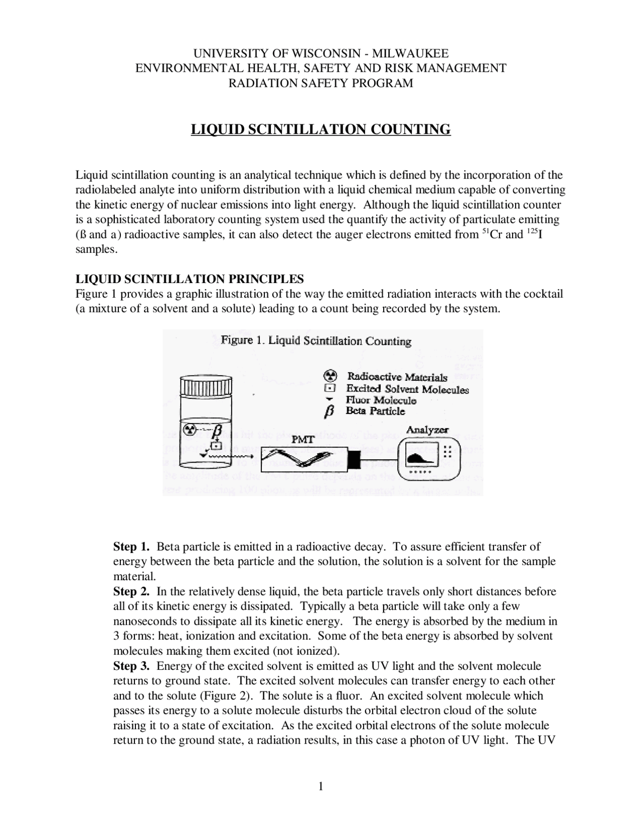 Beta counter study for liquid scintillation - Docsity