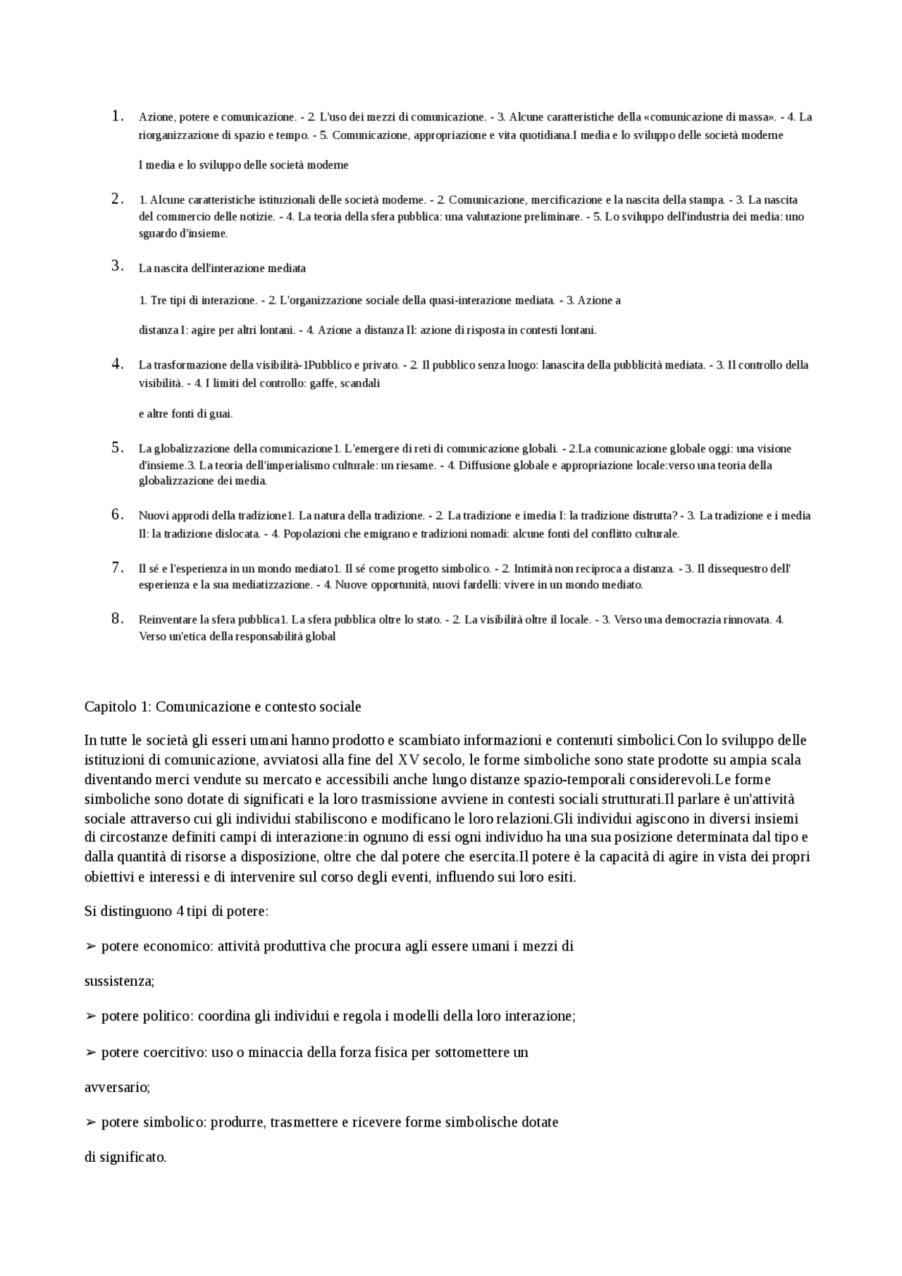 Mezzi Di Comunicazione E Modernità Docsity