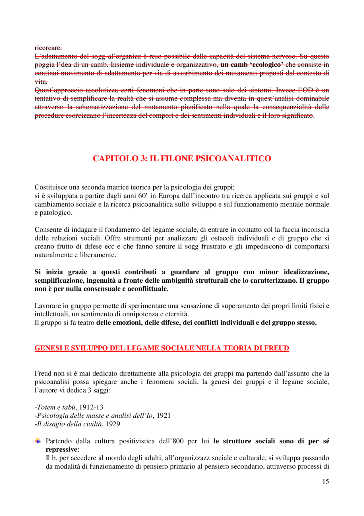 Il Gruppo In Teoria E In Pratica Docsity