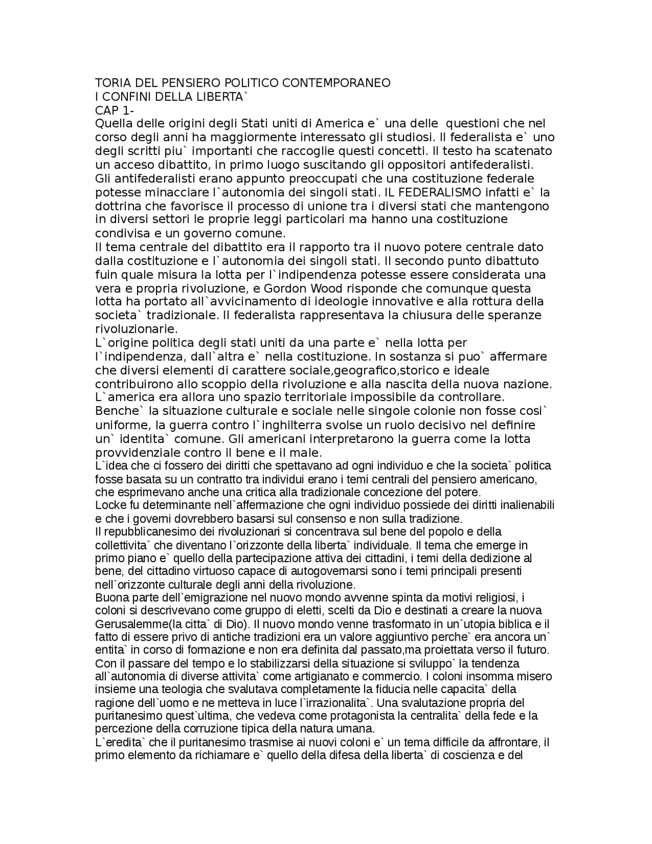 I Confini Della Liberta` Docsity