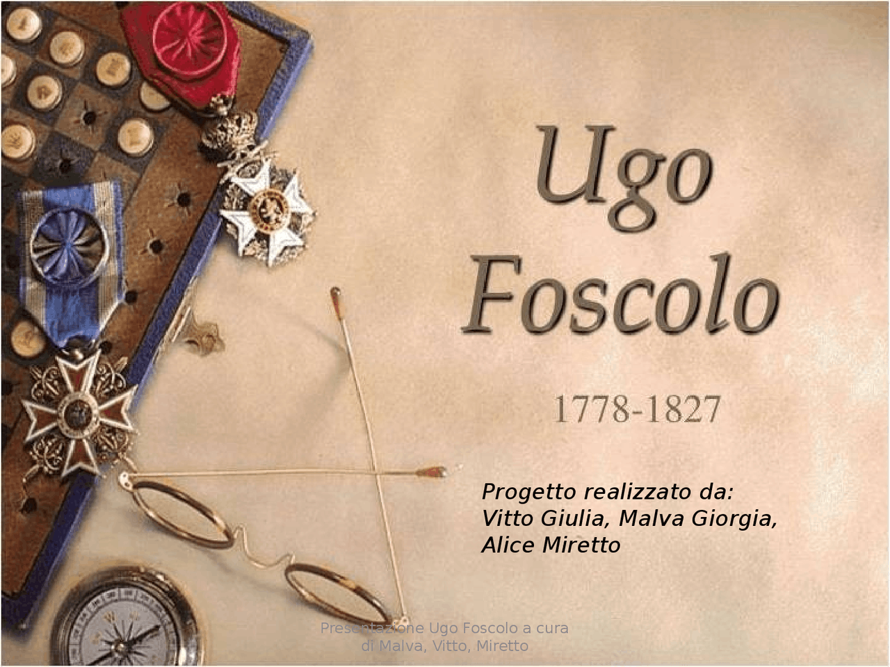 Power point Ugo Foscolo - Docsity
