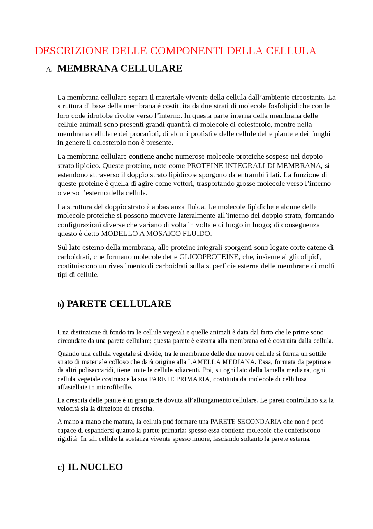 Riassunti Per Risposte Domande Docsity