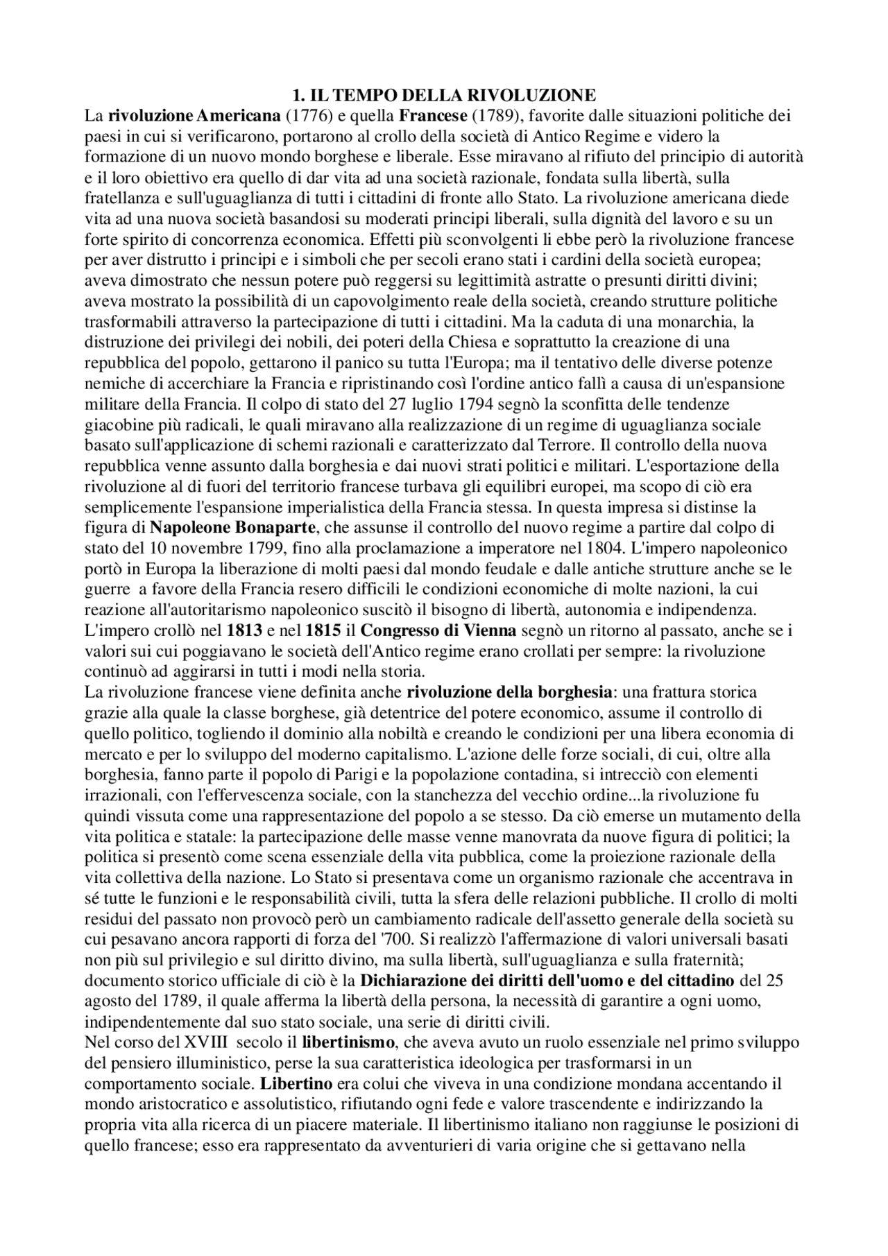 Ferroni Epoca 7 Riassunto Docsity