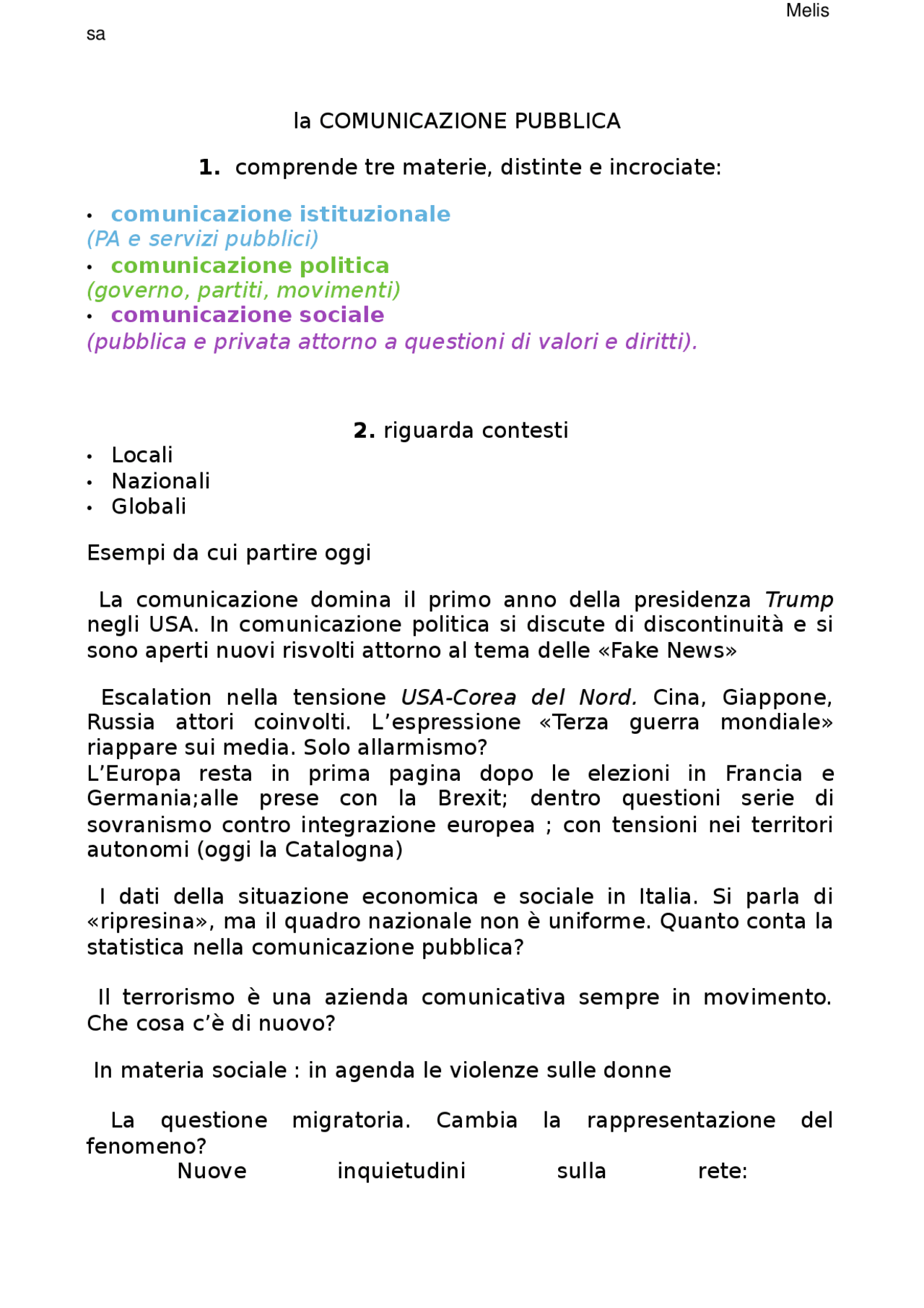 Teoria E Tecnica Della Comunicazione Pubblica Iulm Docsity
