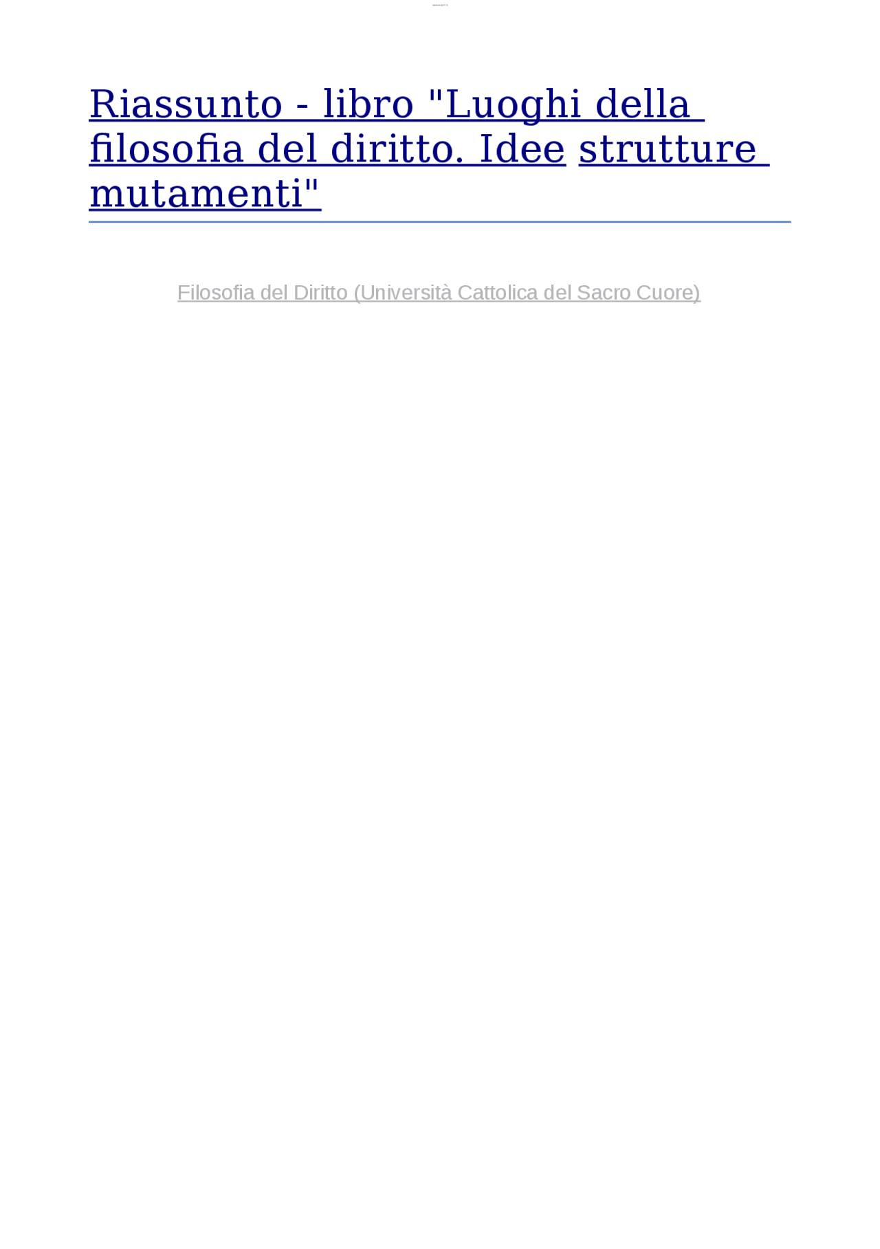 Riassunto Storia Del Diritto Docsity