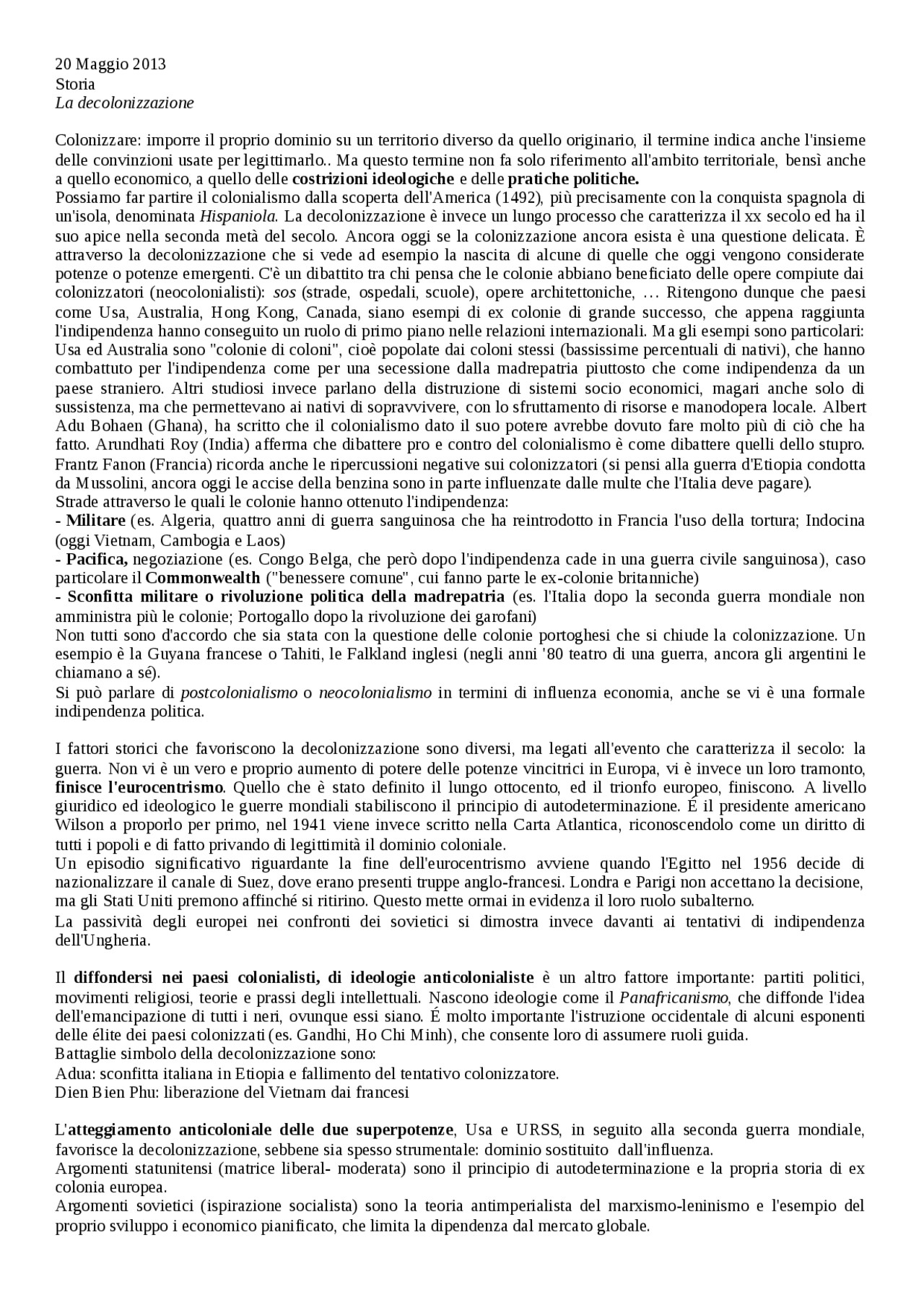 Appunti Di Storia Unito Docsity