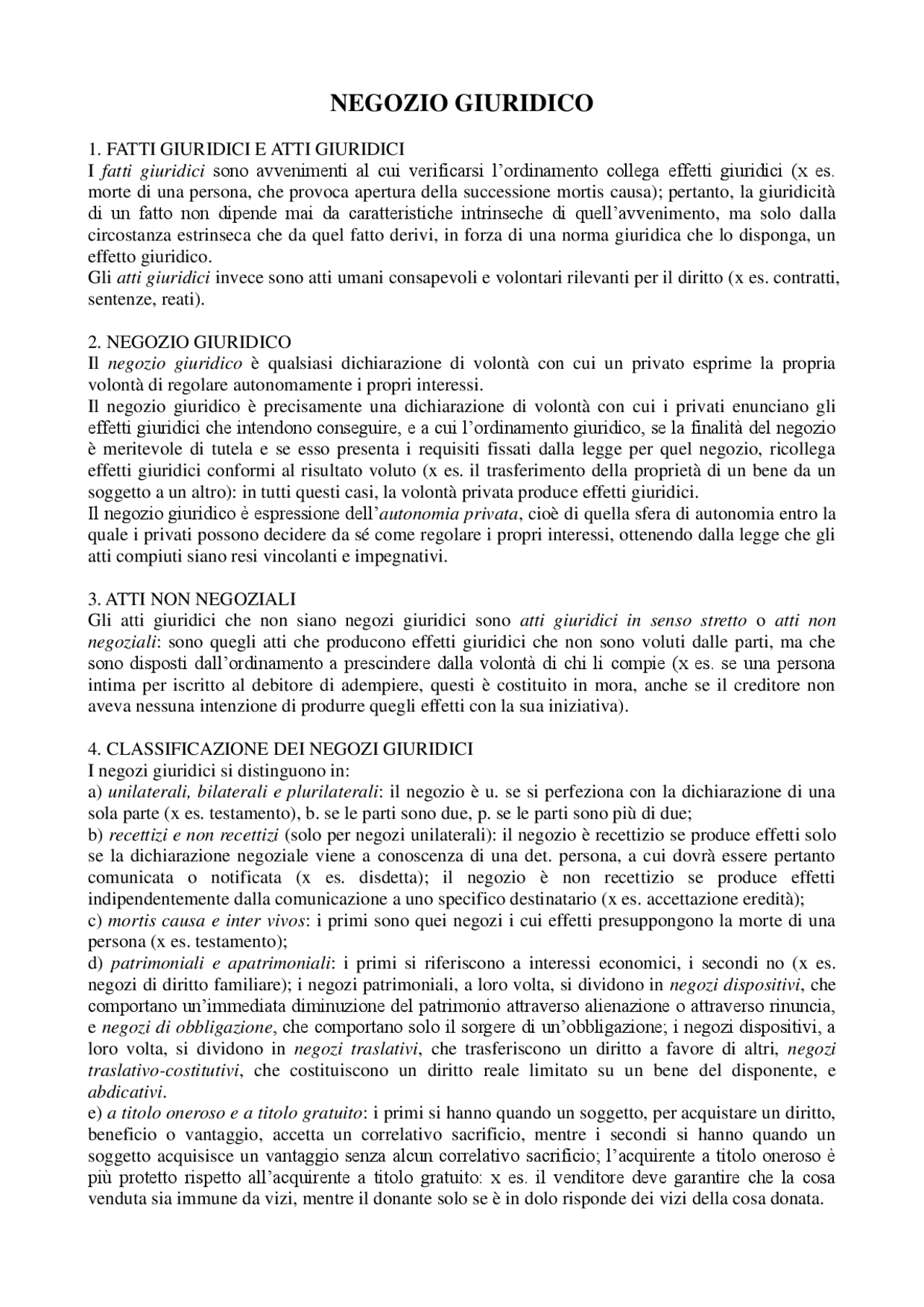 Diritto Civile Completo Docsity