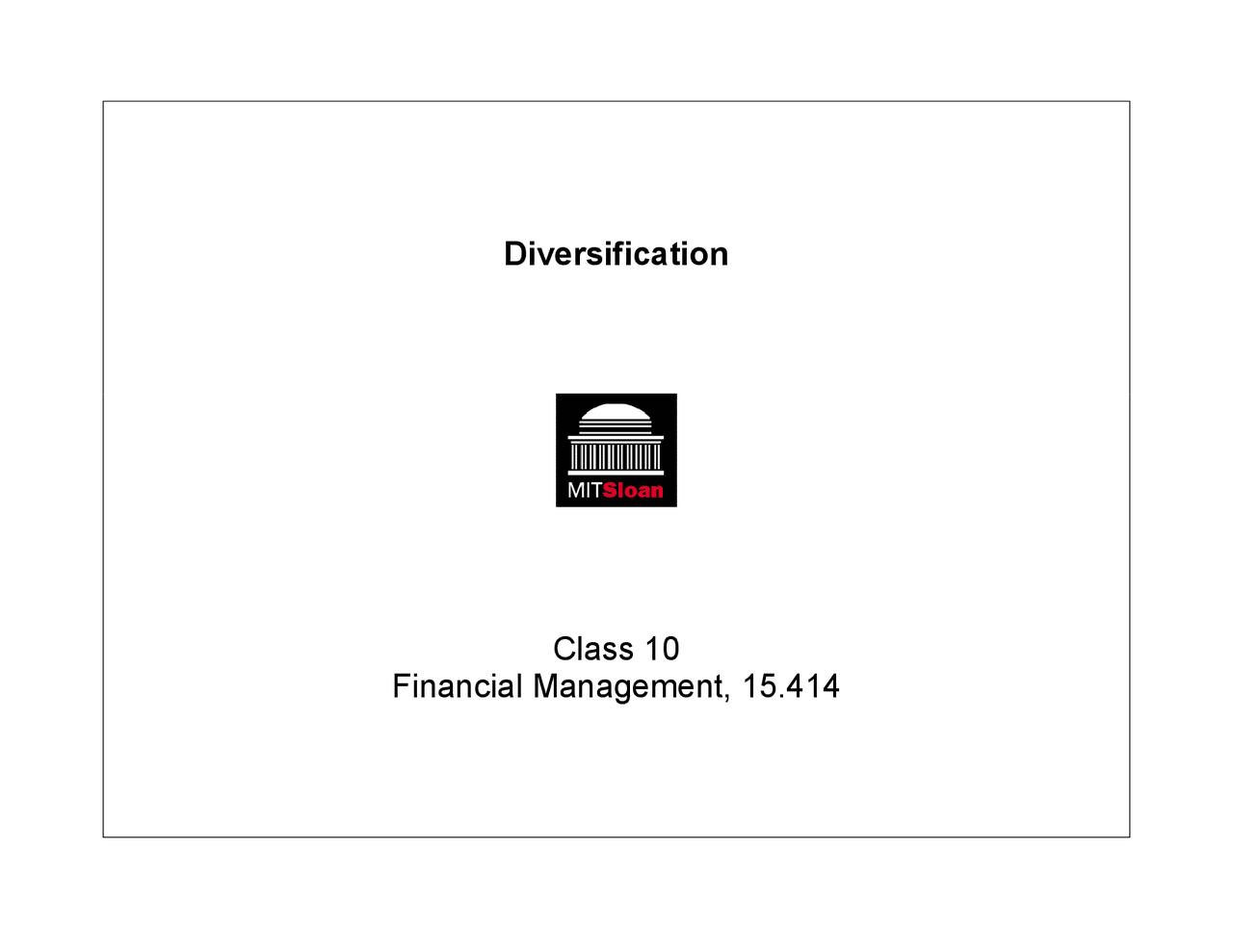 Portifolio Management Docsity