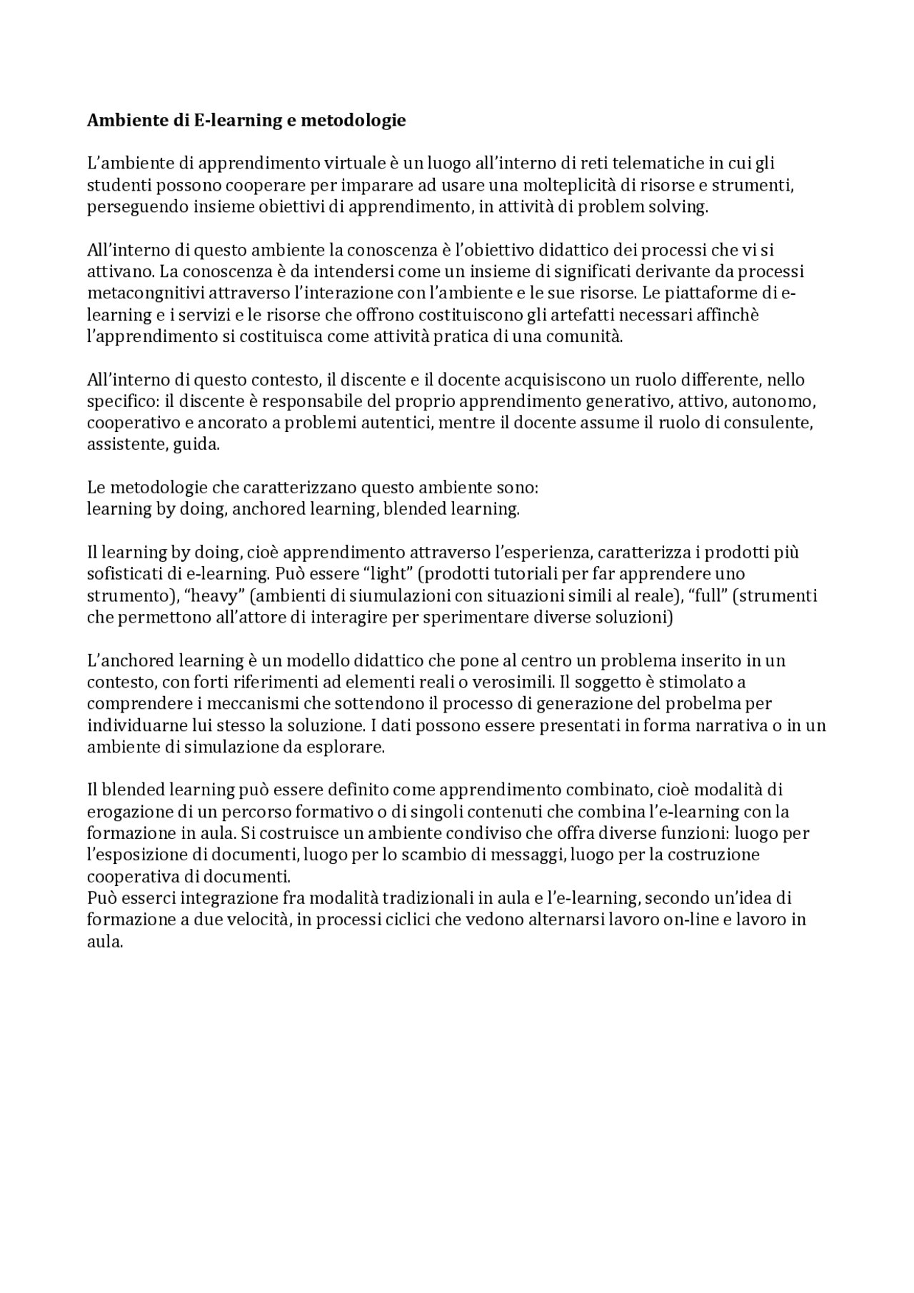 Teorie E Metodi Di Mediazione Didattica Docsity