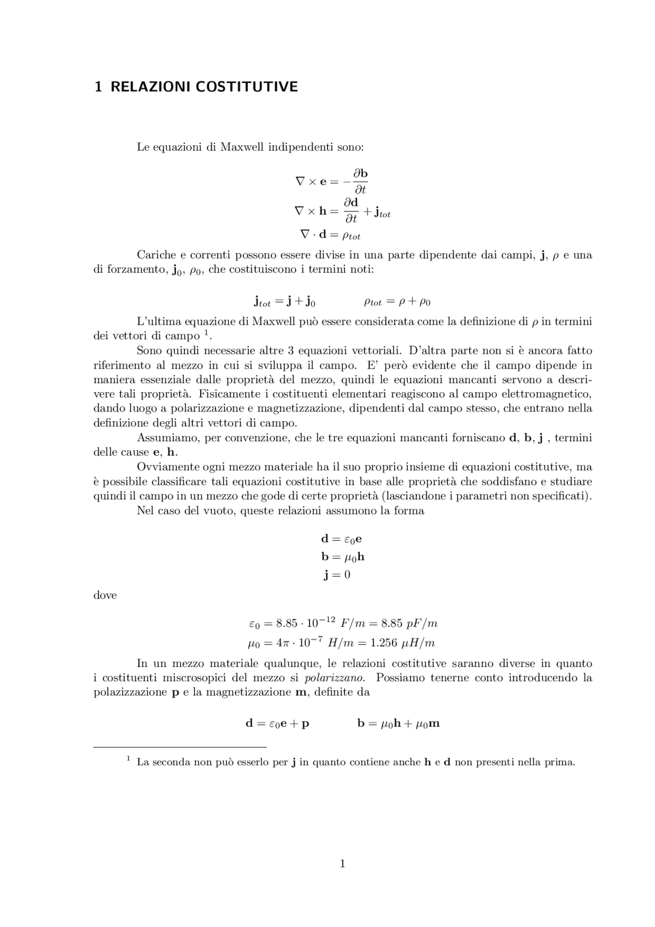 Relazioni costitutive - Docsity