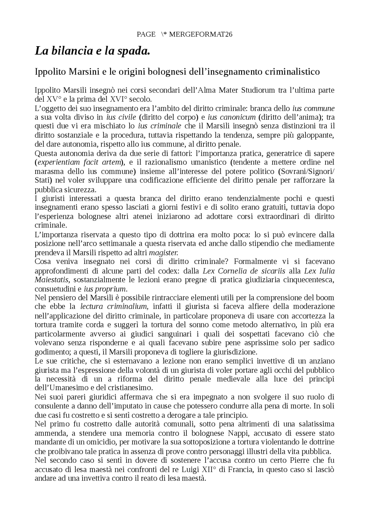 Riassunto Ai Confini Del Problema Criminale Docsity