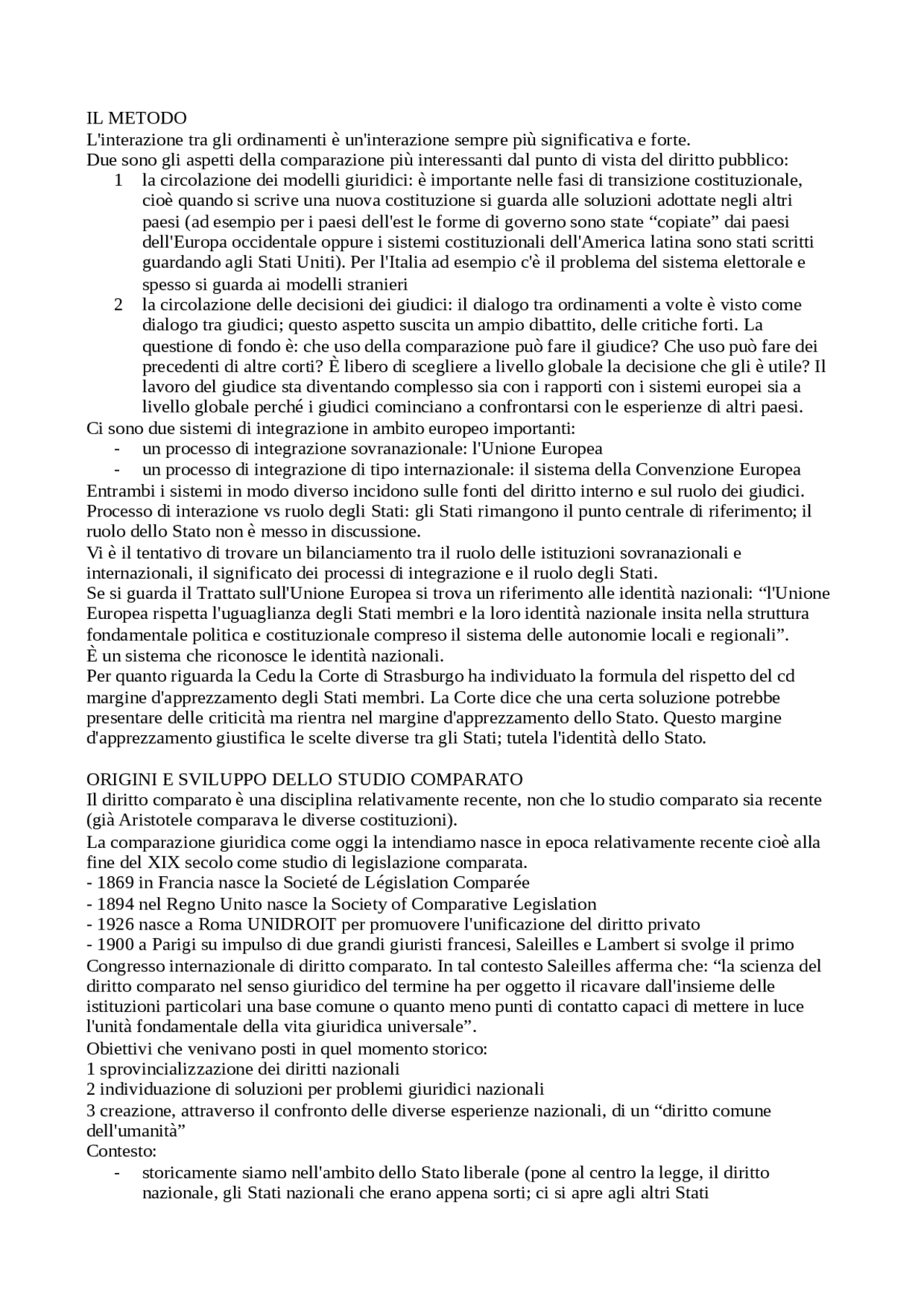 Appunti Di Diritto Pubblico Comparato Docsity