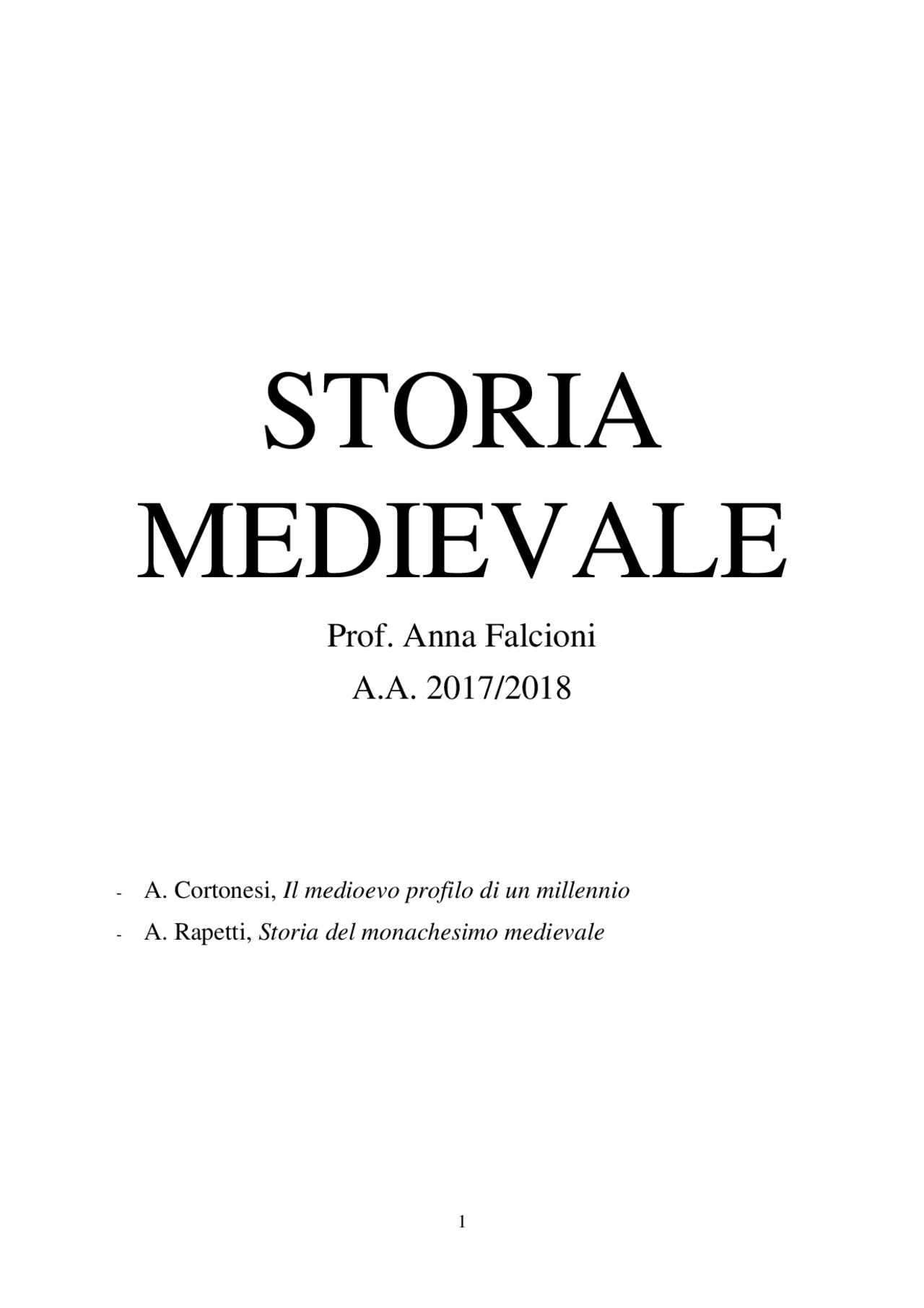 A Cortonesi Il Medioevo Profilo Di Un Millennio Riassunto Docsity