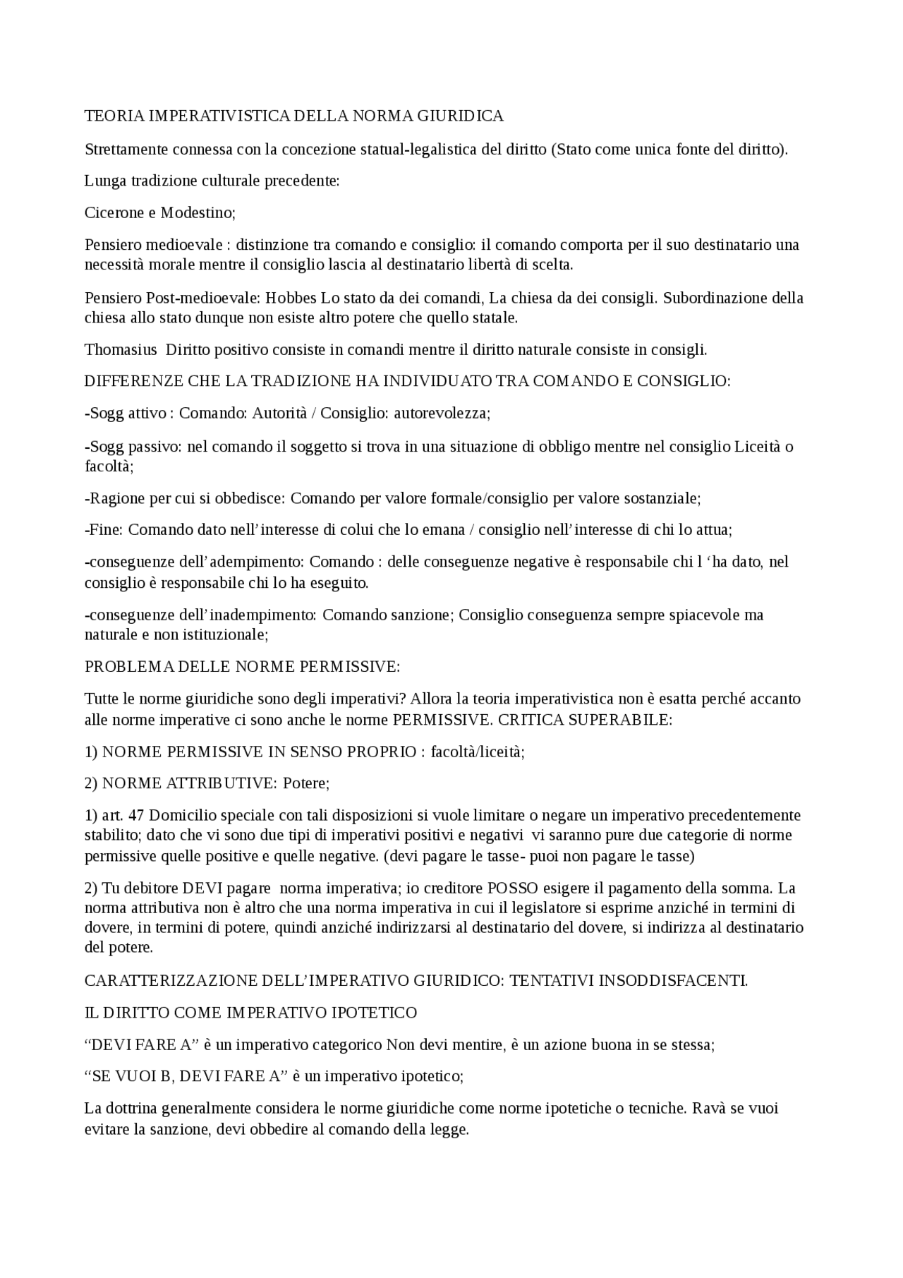 Il Positivismo Giuridico Docsity
