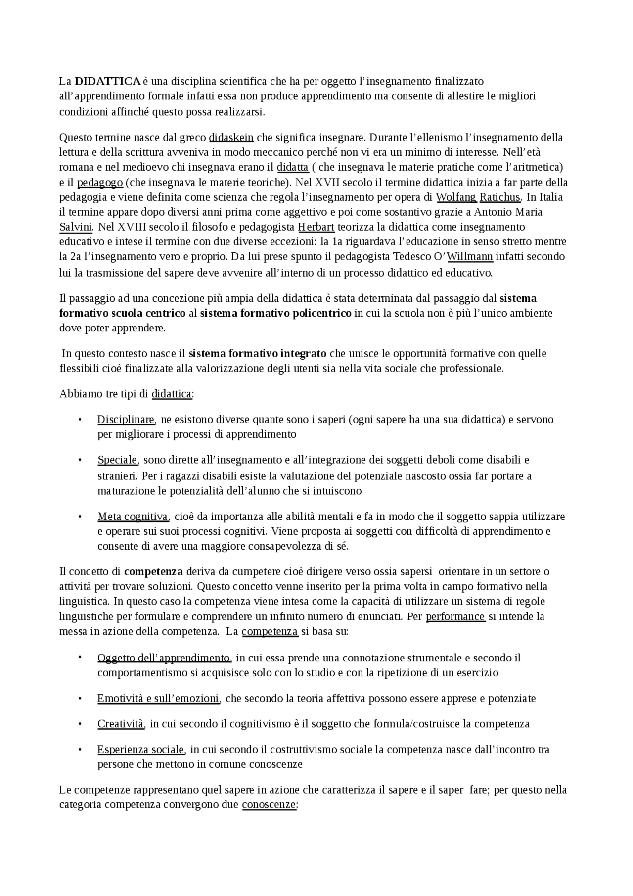 Didattica Generale Domande Frequenti Docsity