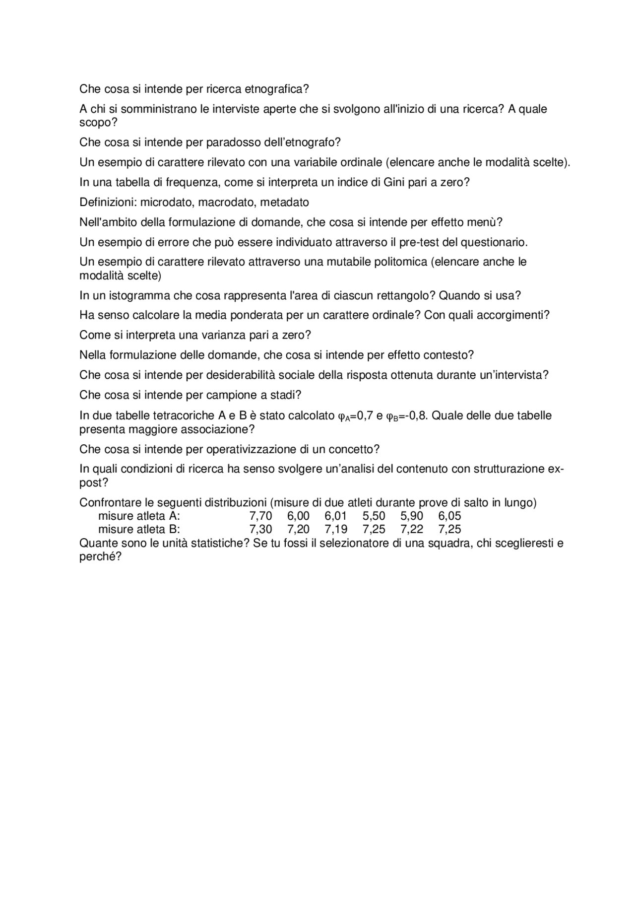 Tecniche Di Indagine Sociale Arjuna Tuzzi Docsity