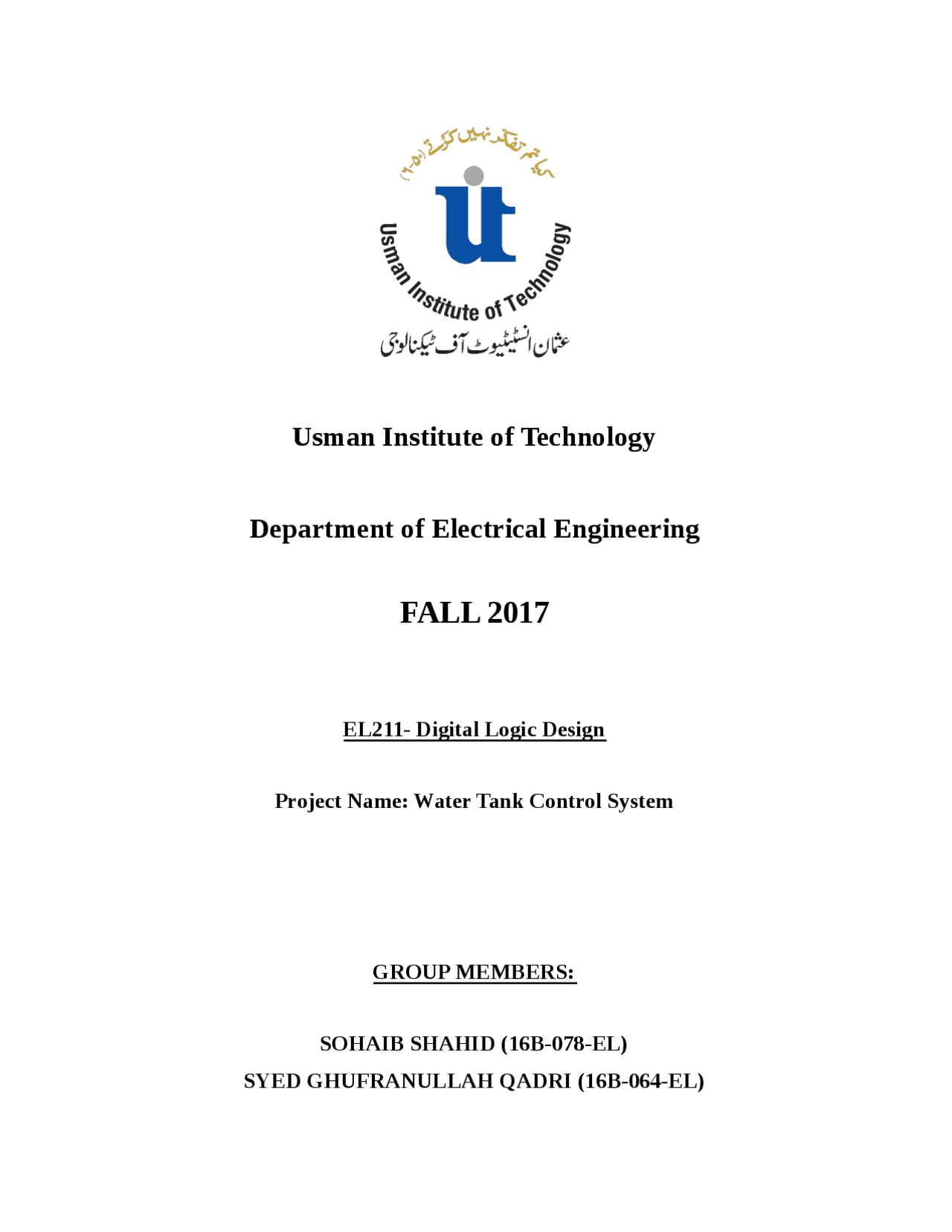 Automatic home water tank filling system | Study Guides, Projects ...