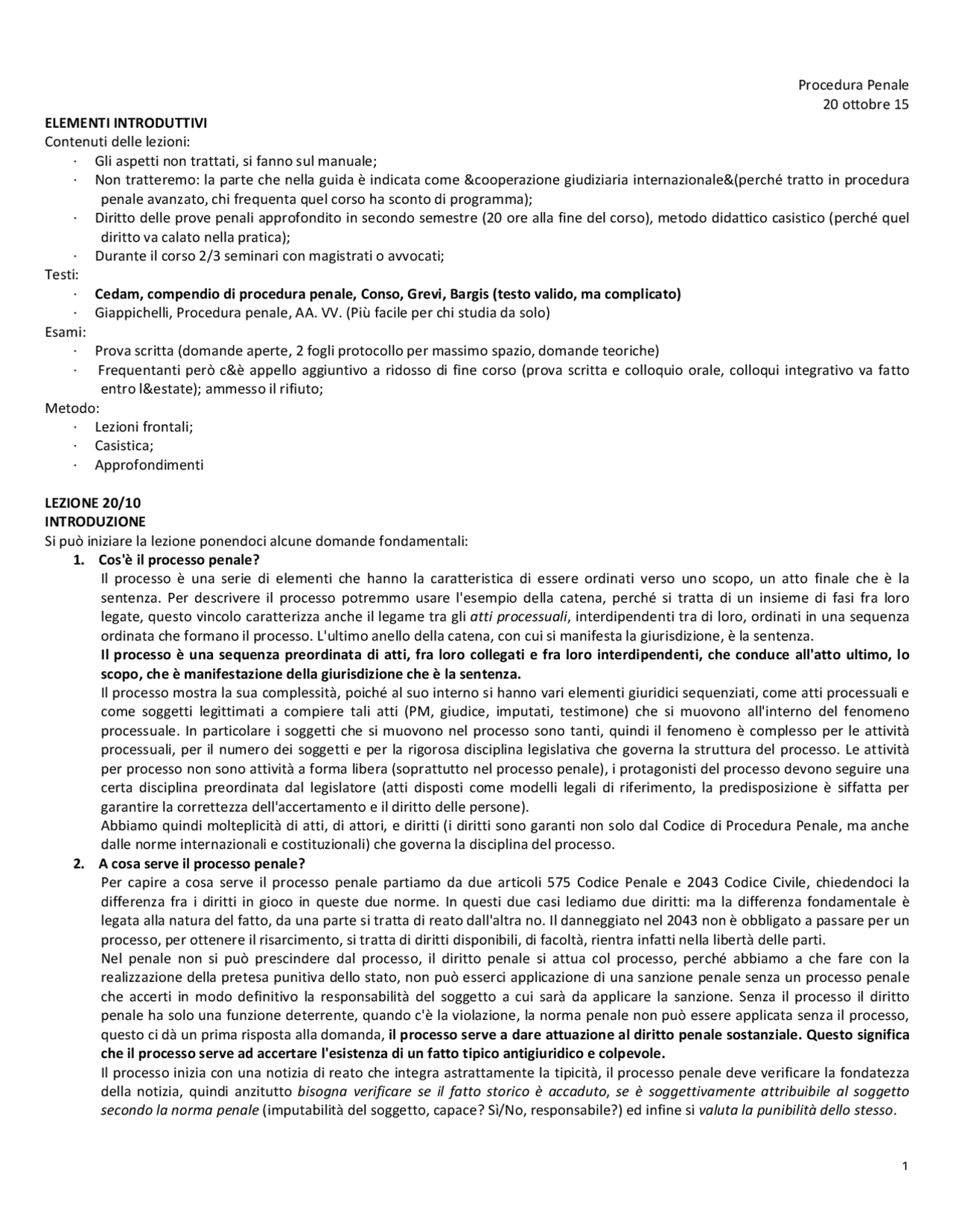 Procedura Penale Conso Grevi Docsity