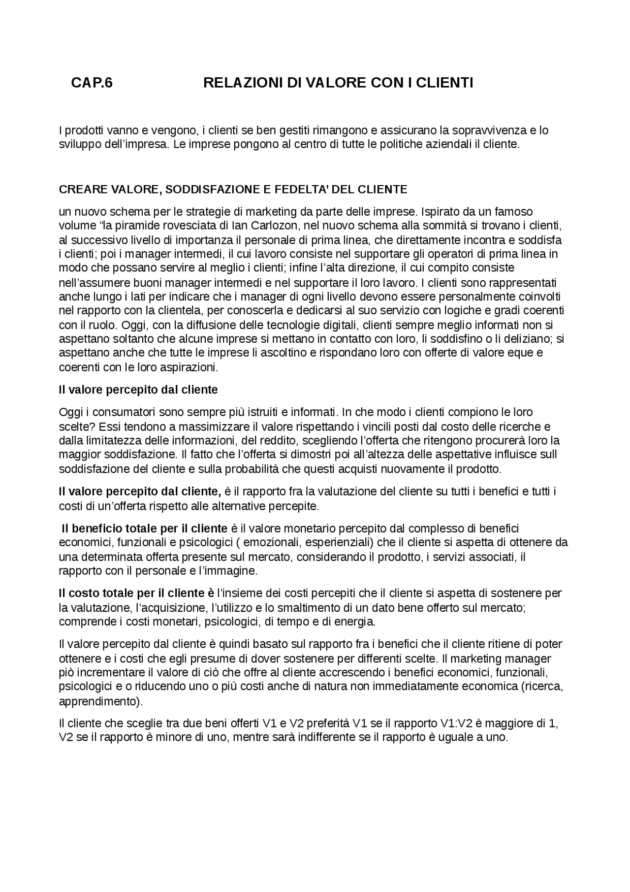 Riassunto Cap6 Marketing Per Manager Docsity