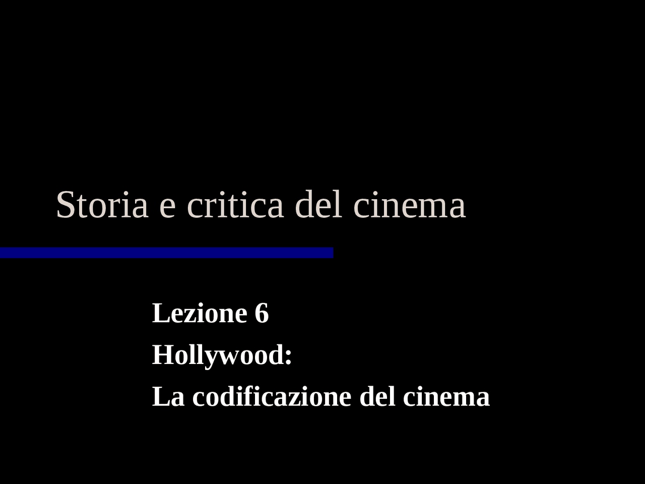 Cinema Classico Americano Docsity