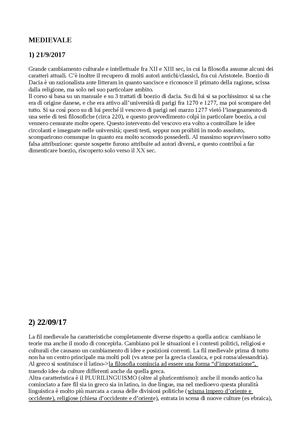 Riassunto Manuale Letteratura Latina Medievale Docsity