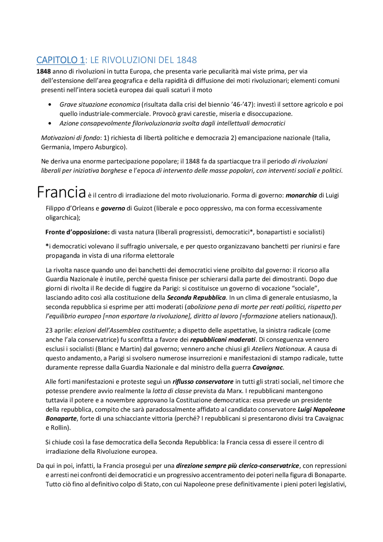 Riassunti Di Storia Contemporanea Docsity