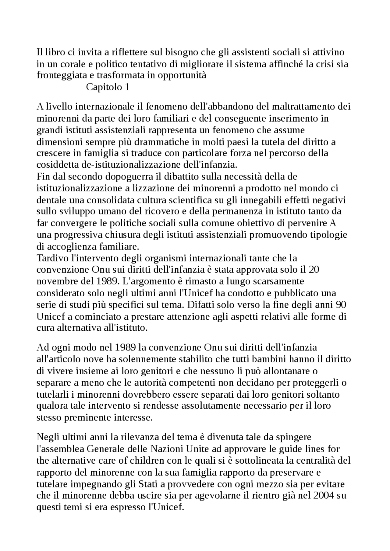 Gli Assistenti Sociali Non Rubano Più I Bambini Docsity