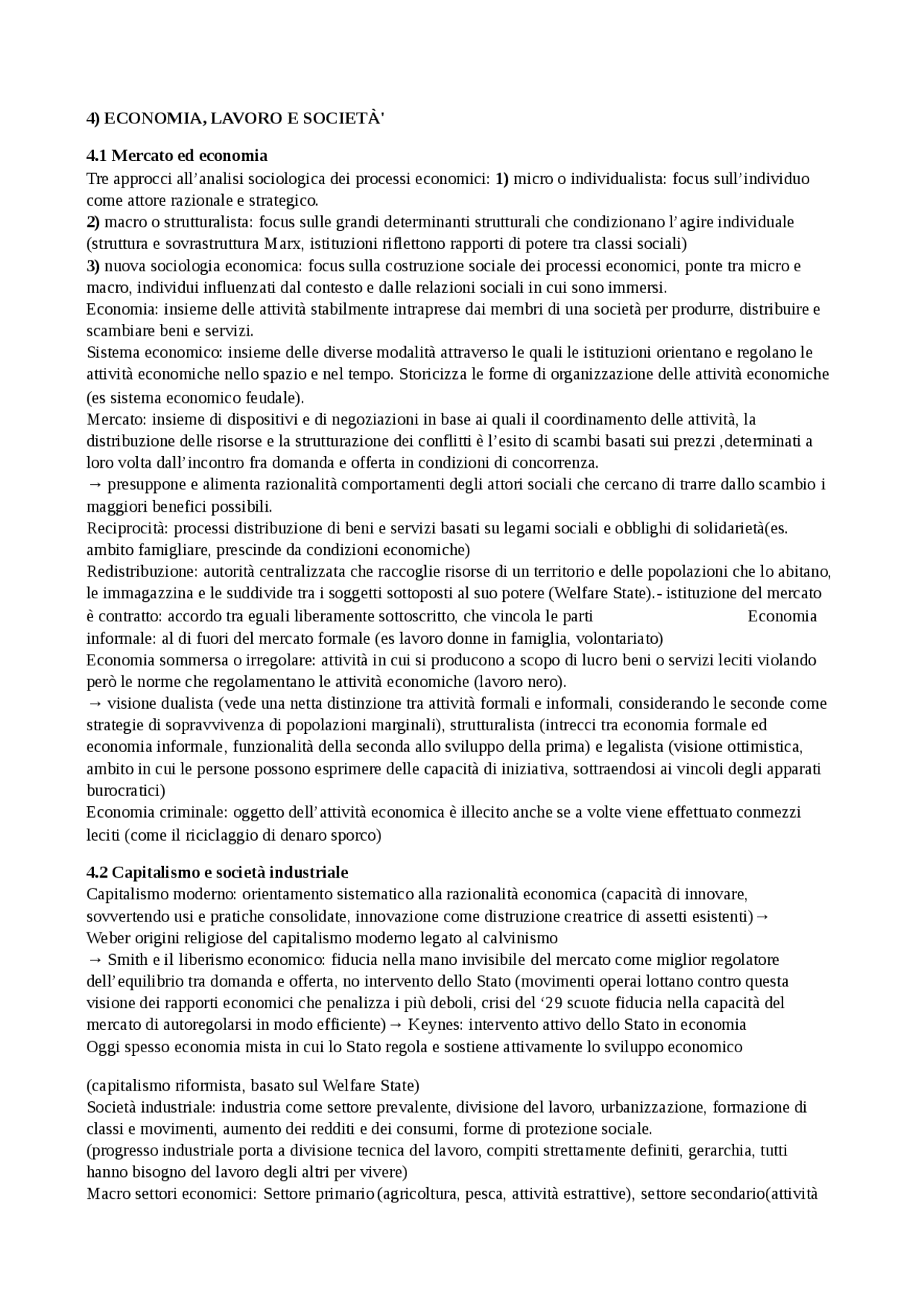 Fondamenti Di Sociologia Docsity