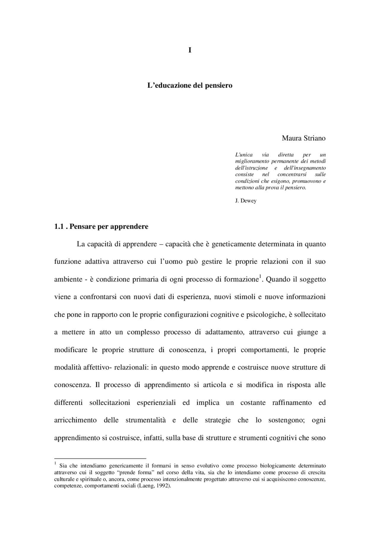 Alcune Tesi Metacognizione Docsity