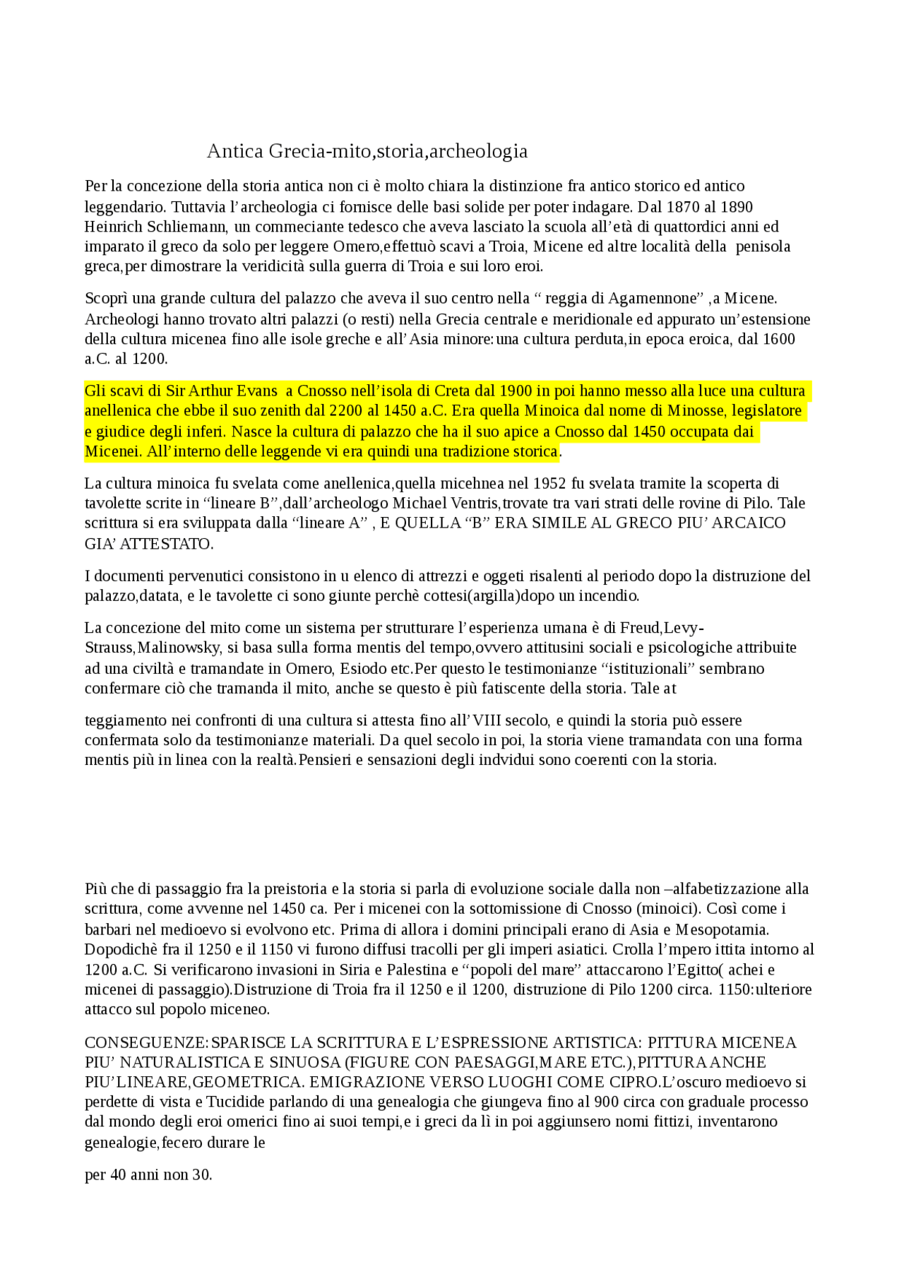 Appunti Di Storia Greca Docsity